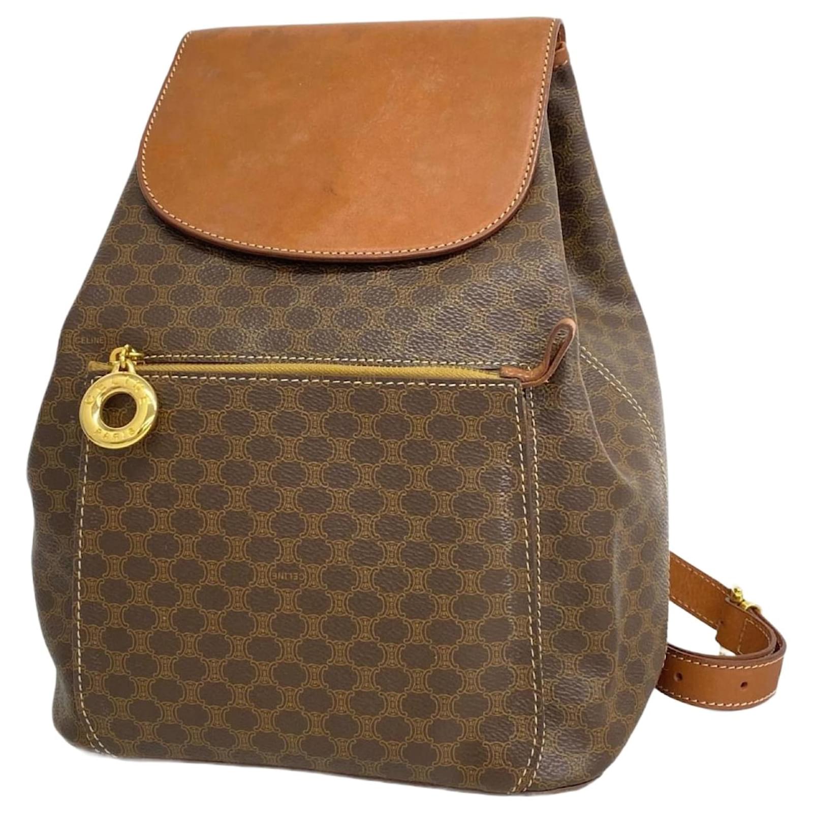 Céline Celine Brown Backpack Plastic ref.2107176 - Joli Closet