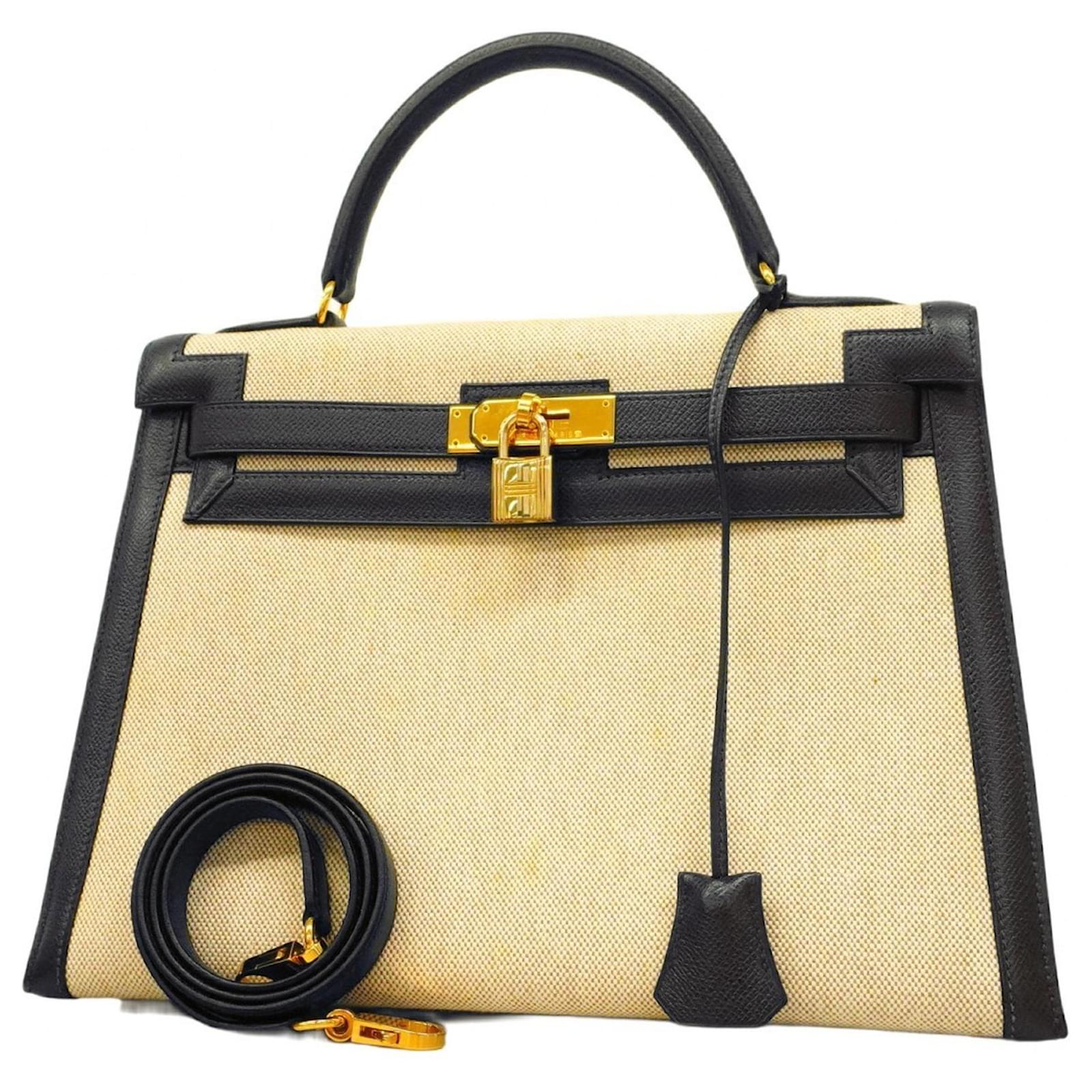 Hermès Kelly 32 Beige Cloth ref.2108027 - Joli Closet