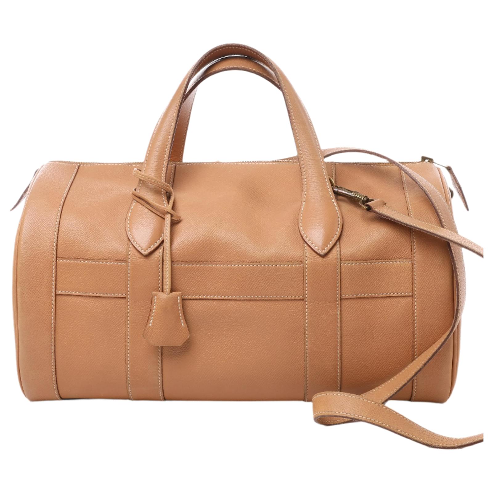 Hermès HERMES Earl Day Cushbell Gold Metal Fittings in Beige W:1993 ...