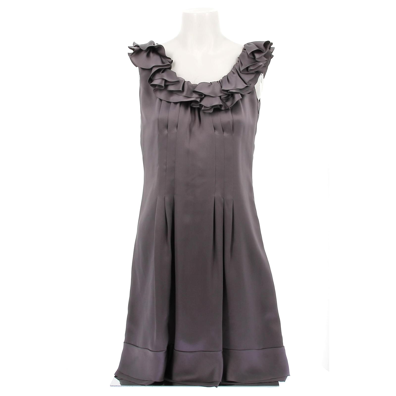 PRADA Dresses T.IT 42 Silk Grey ref.2111698 - Joli Closet