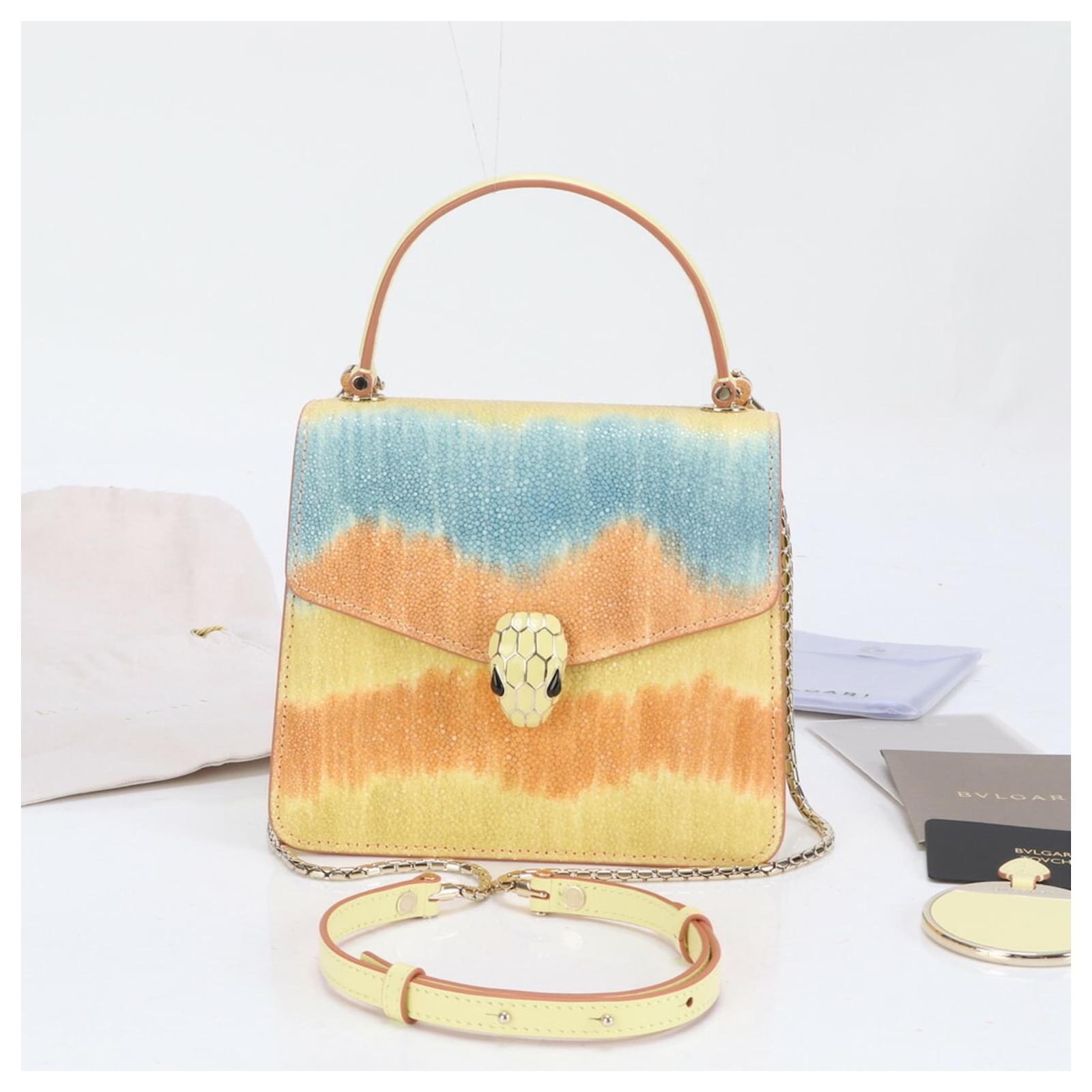 Bulgari Bvlgari Serpenti Forever Stingray Leather Shoulder Bag Multiple ...