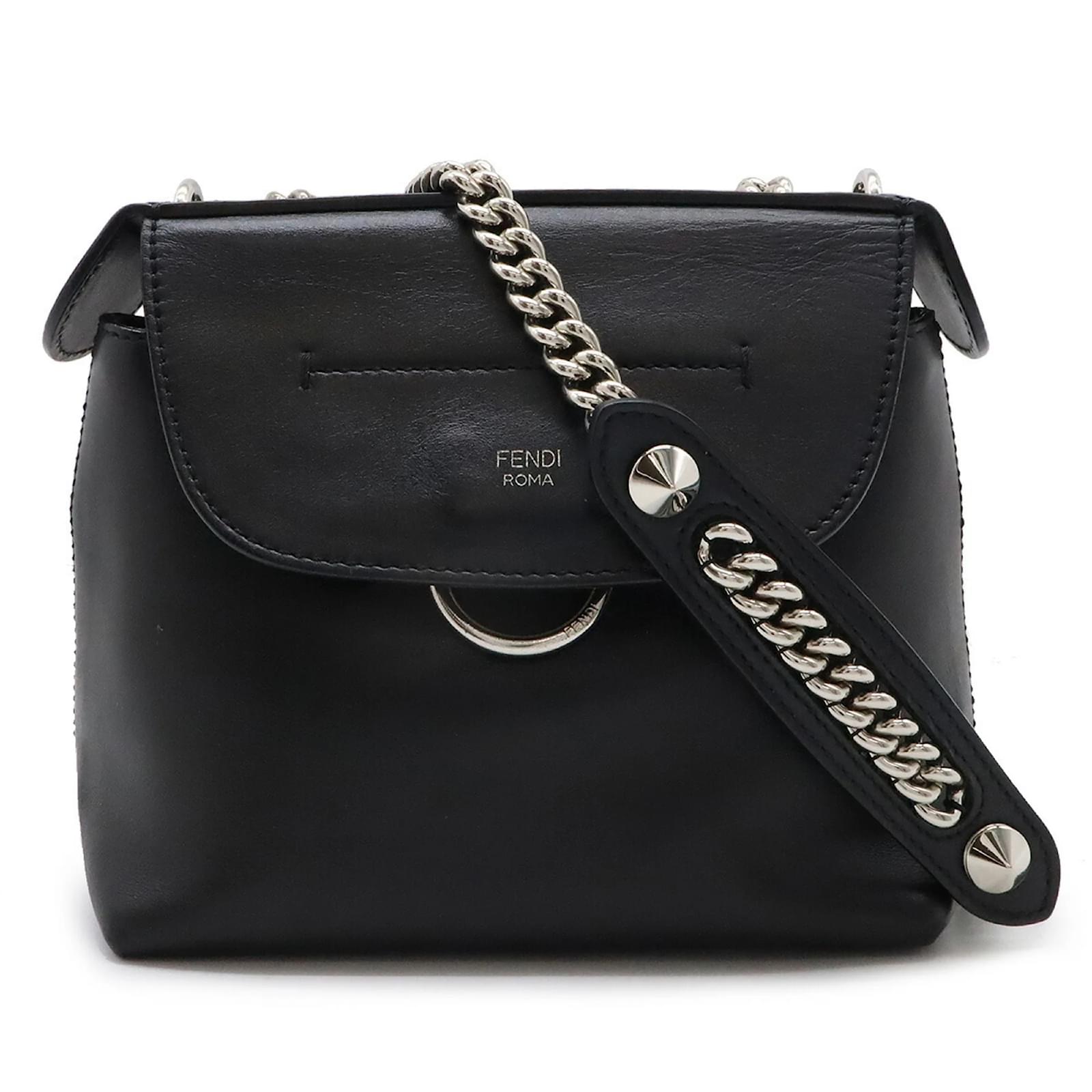 Fendi Back to School Rucksack Backpack Black Leather ref.2114799 - Joli ...