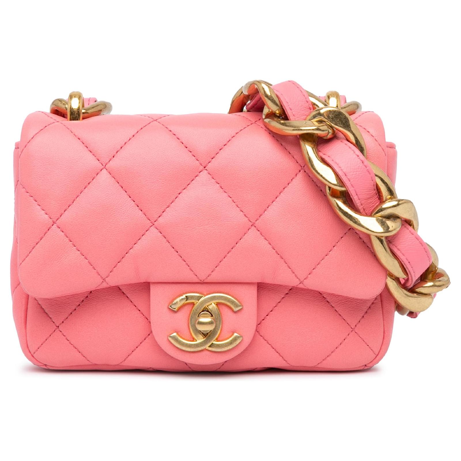 CHANEL Handbags T. Leather Pink ref.2115488 - Joli Closet