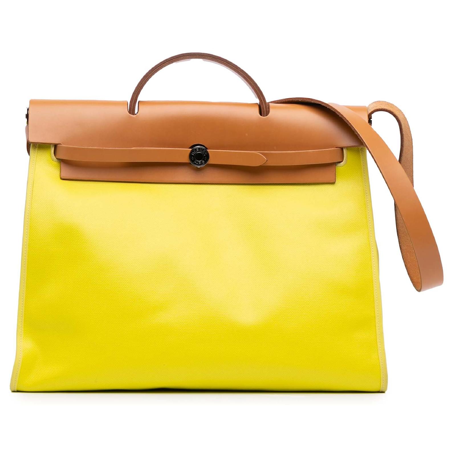 Hermès HERMES Handbags T. Leather Yellow ref.2117057 - Joli Closet