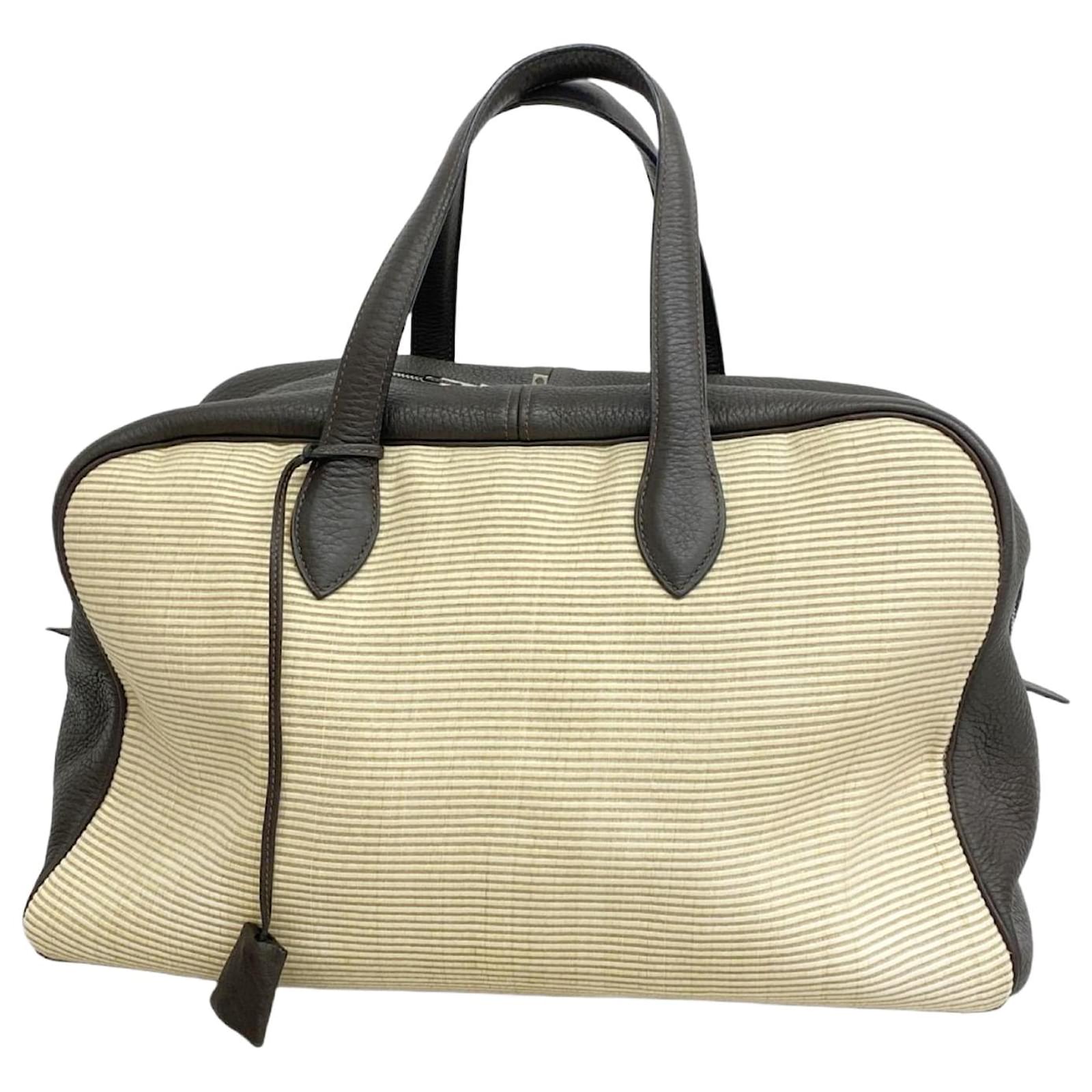 Hermès Hermes Boston Bag Victoria 43 in Crinoline ref.2121729 - Joli Closet