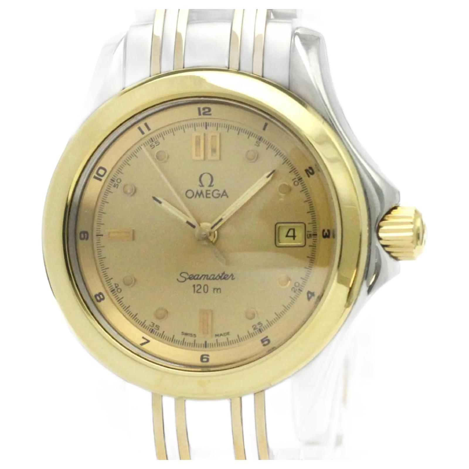 Omega Seamaster 120M 18K Gold Steel Ladies Watch ref.2122963 - Joli Closet