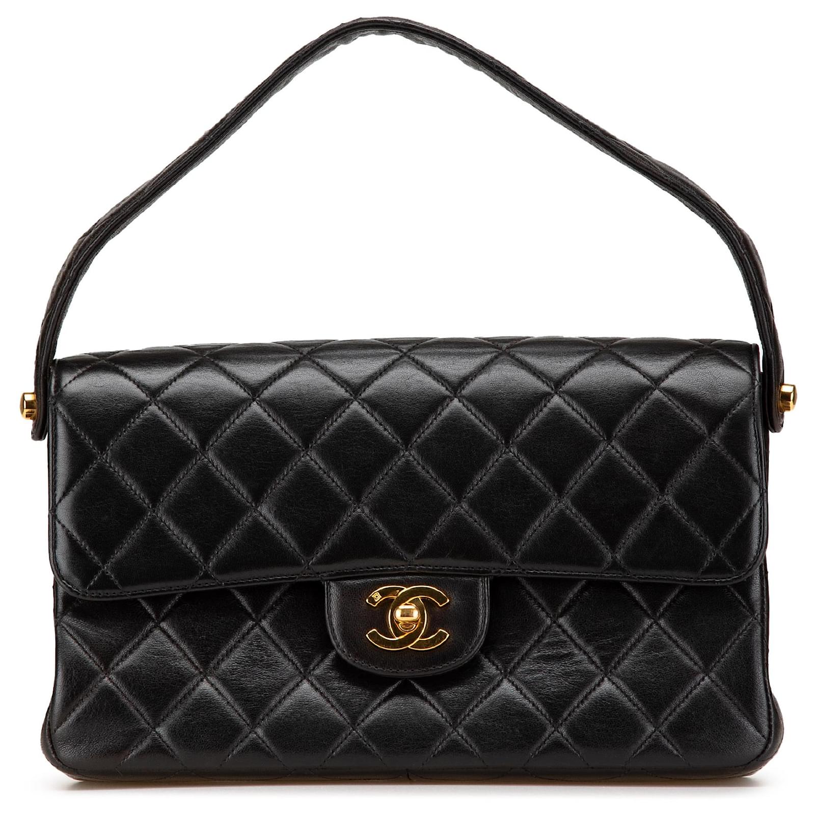 Chanel Black Quilted Lambskin Double Sided Flap Leather ref.2123821 ...