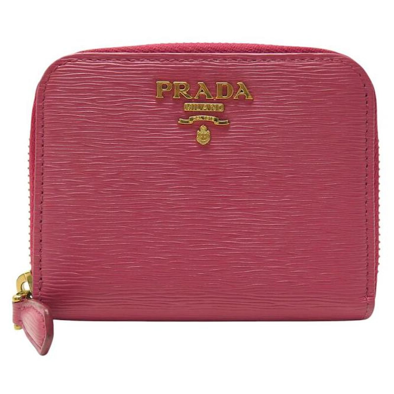 NEW PRADA SAFFIANO LEATHER PINK WALLET ref.2124177 - Joli Closet