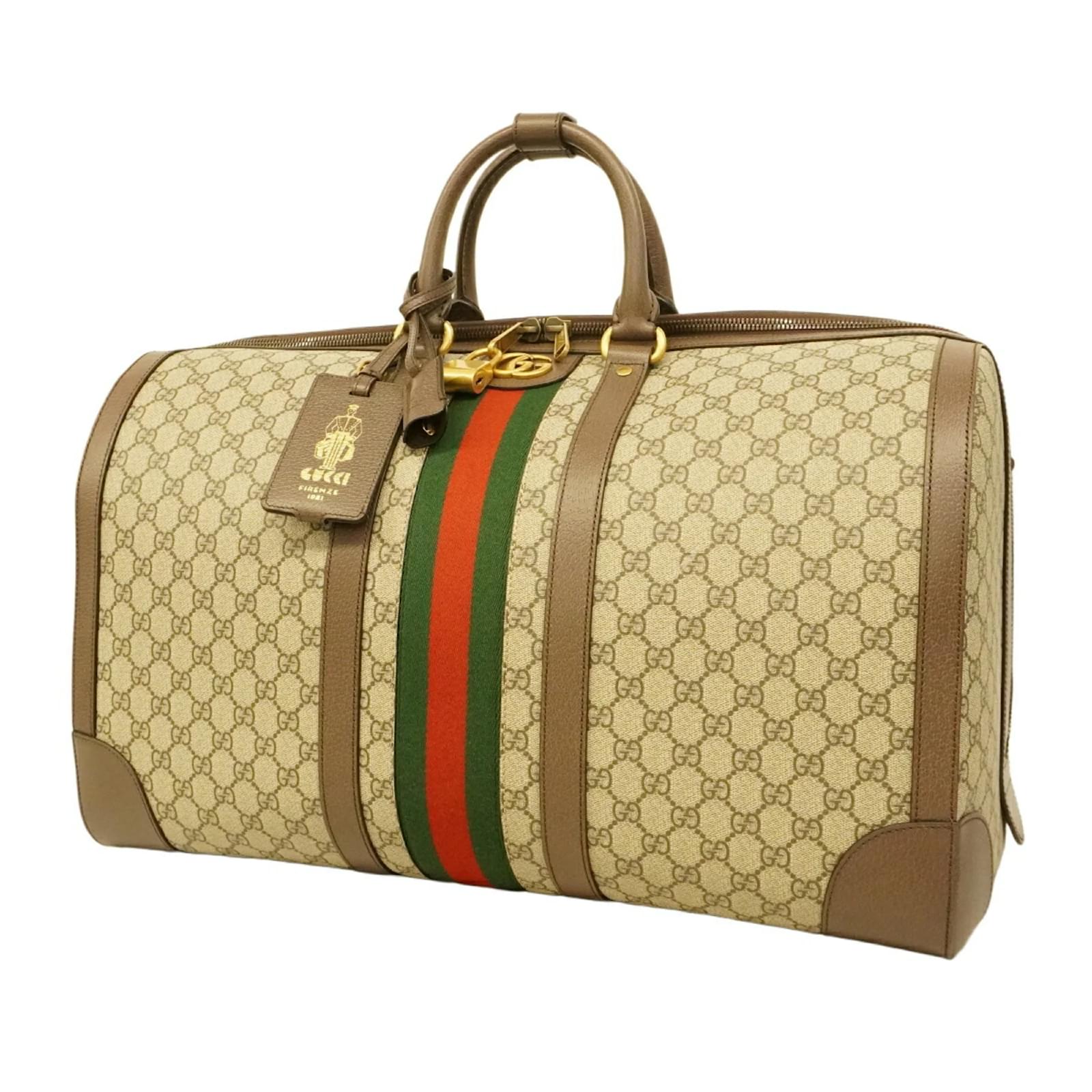 Gucci Ophidia Boston Bag Brown Plastic ref.2124300 - Joli Closet