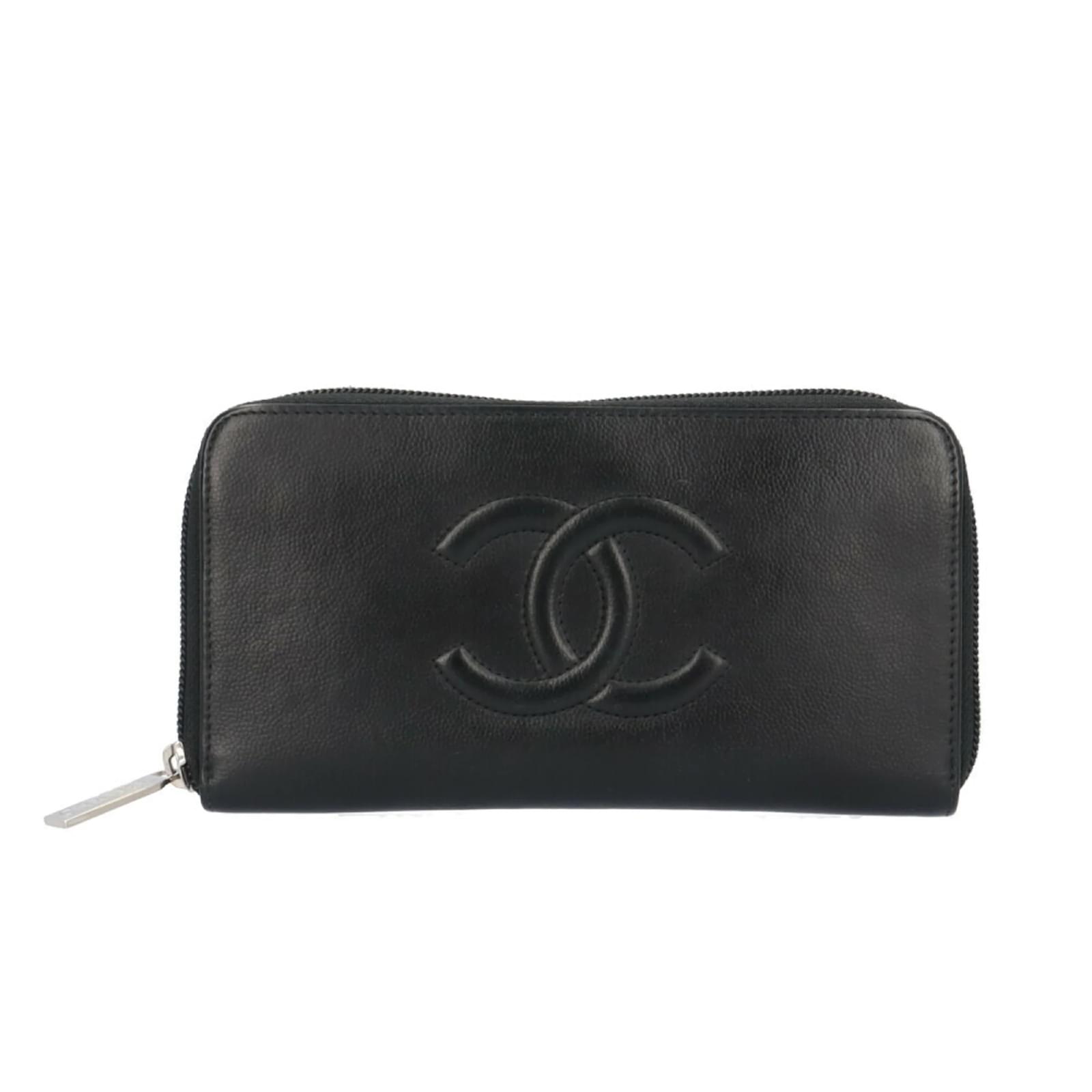 Chanel Coco Mark Long Wallet Black Leather ref.2124930 - Joli Closet