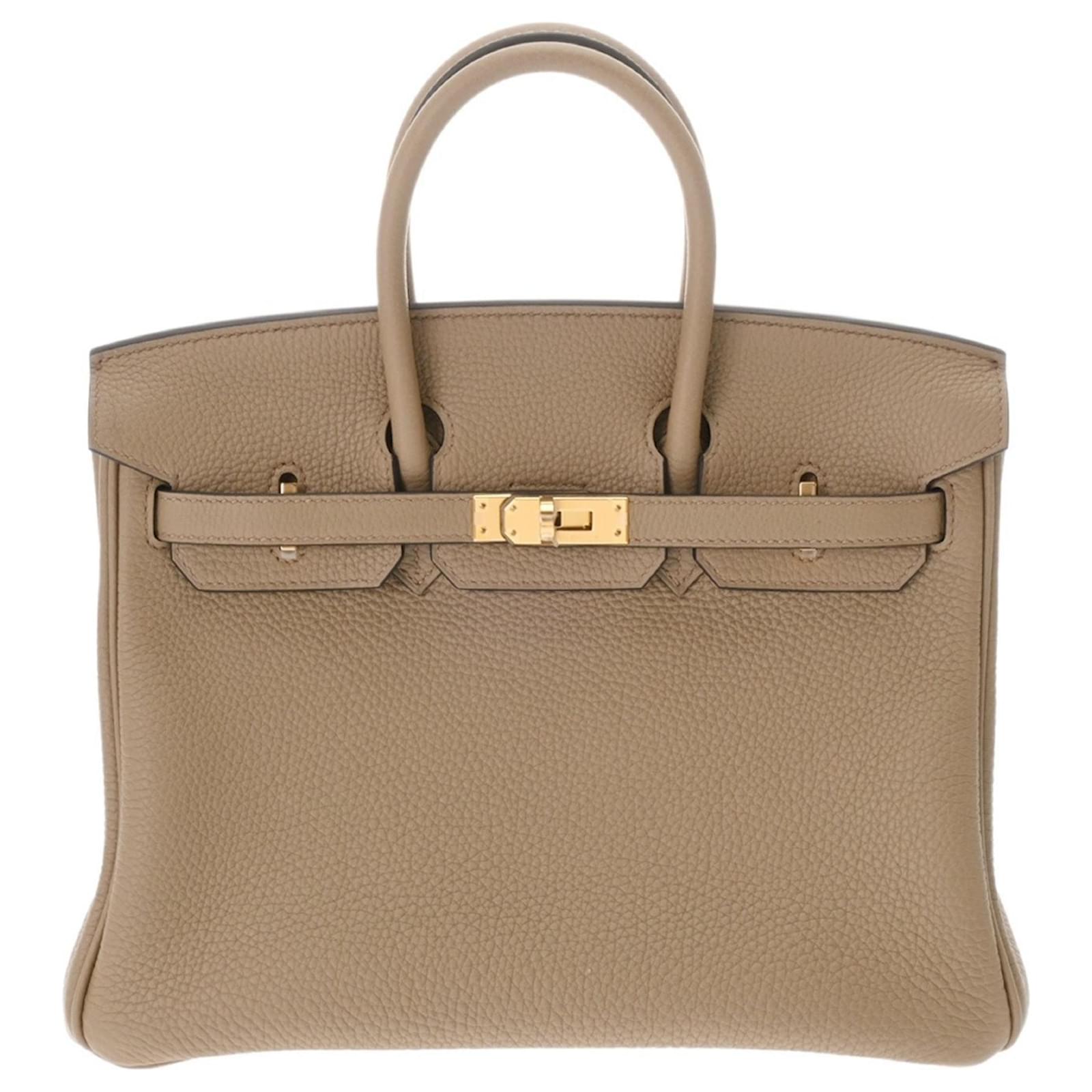 Hermès Hermes Birkin 25 Beige Marfa W Stamp Handbag Leather ref.2126162 ...