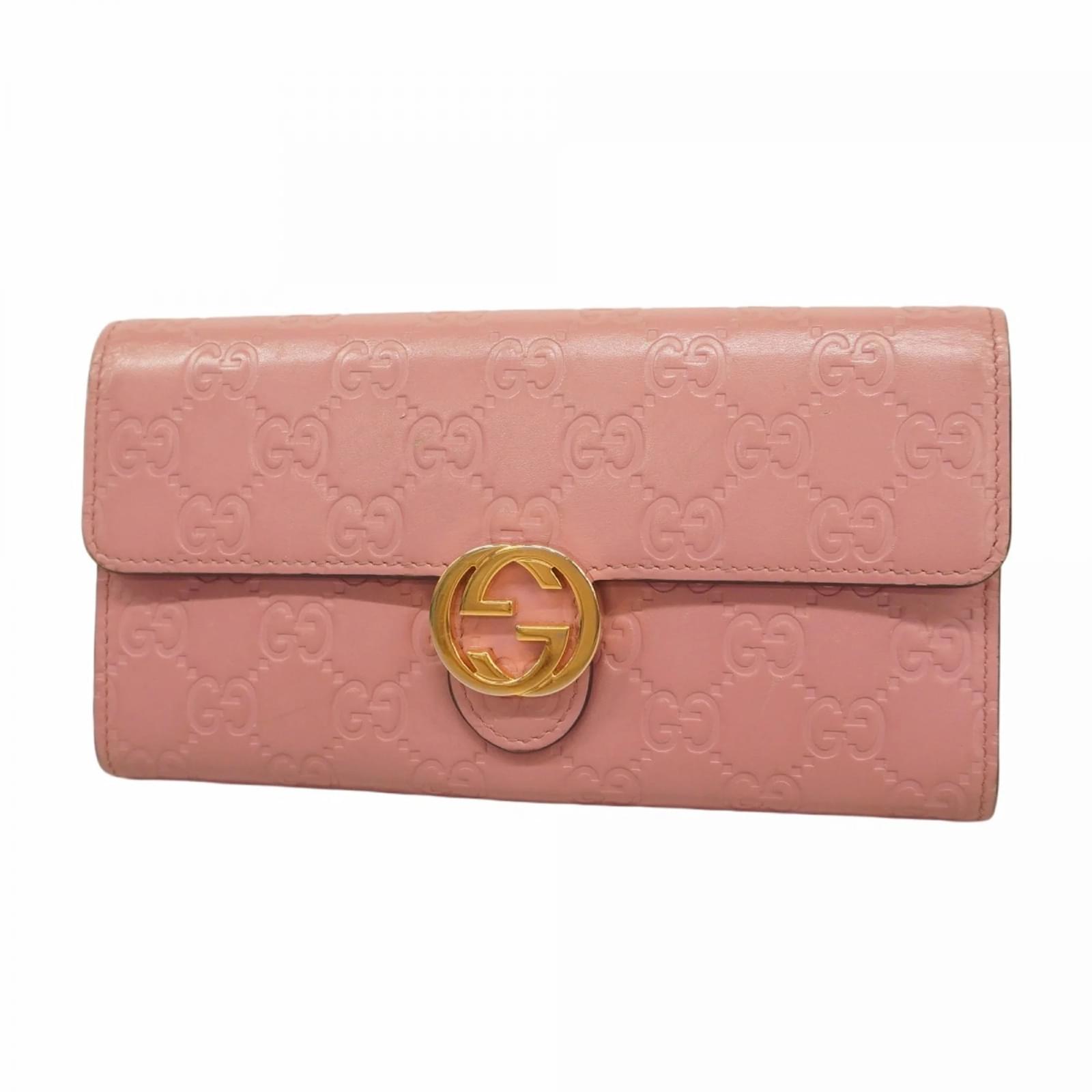 Gucci Long Wallet in Pink Leather ref.2127836 - Joli Closet