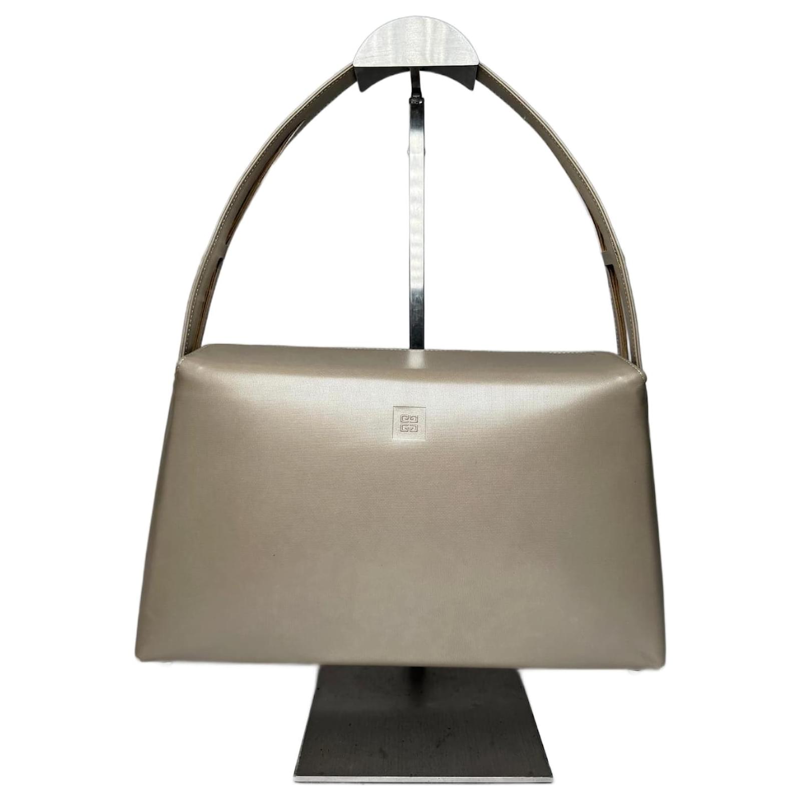 Vintage Givenchy 4G Patent Leather Bag Grey Brown ref.2128064 - Joli Closet