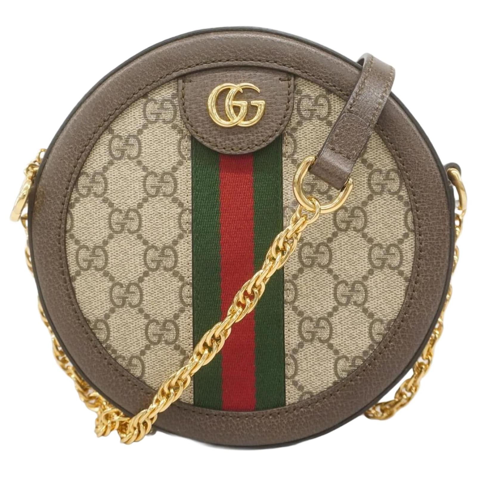 Gucci Ophidia Shoulder Bag Brown Plastic ref.2129301 - Joli Closet