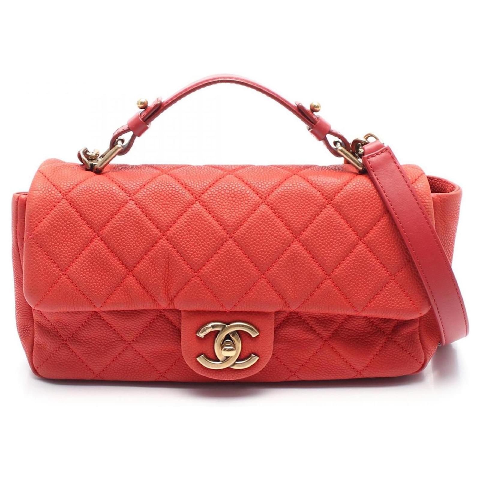 Chanel Coco Handle Red Leather ref.2130345 - Joli Closet