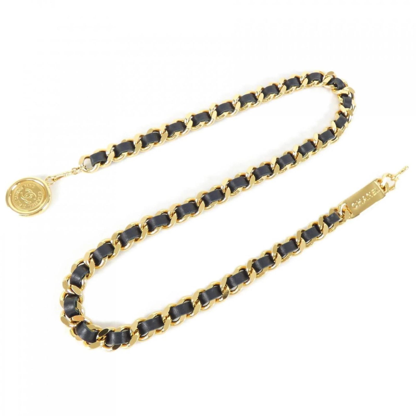 Chanel Black and Gold Chain Belt Golden ref.2132246 - Joli Closet