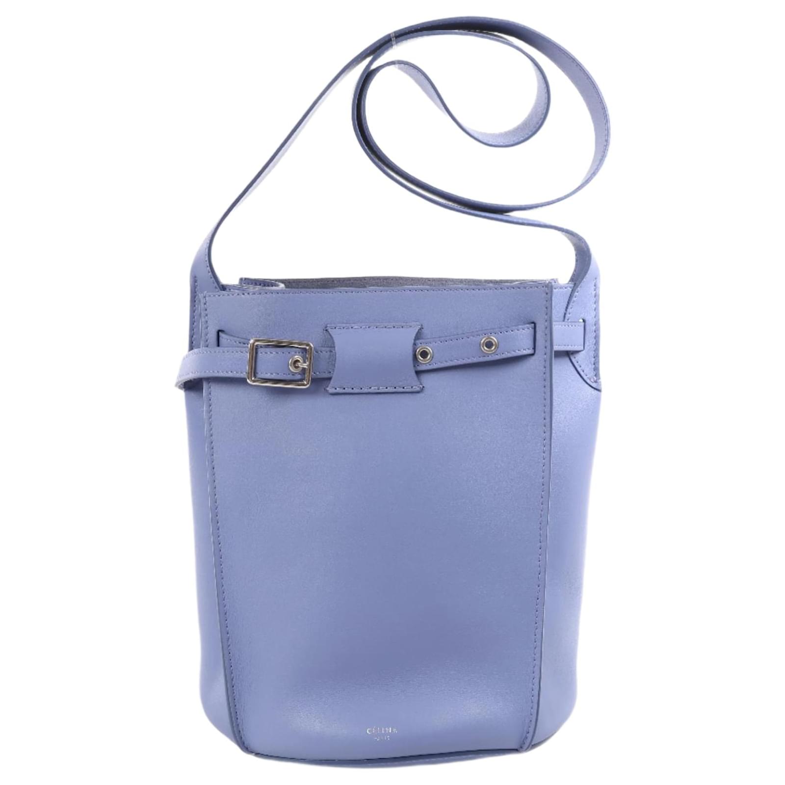 Céline CELINE Big Bag Bucket Leather Shoulder Bag in Blue ref.2133245 ...
