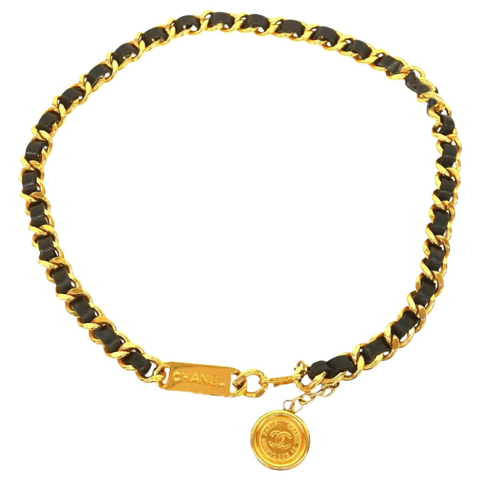 Chanel Black and Gold Chain Belt Golden ref.2134983 - Joli Closet
