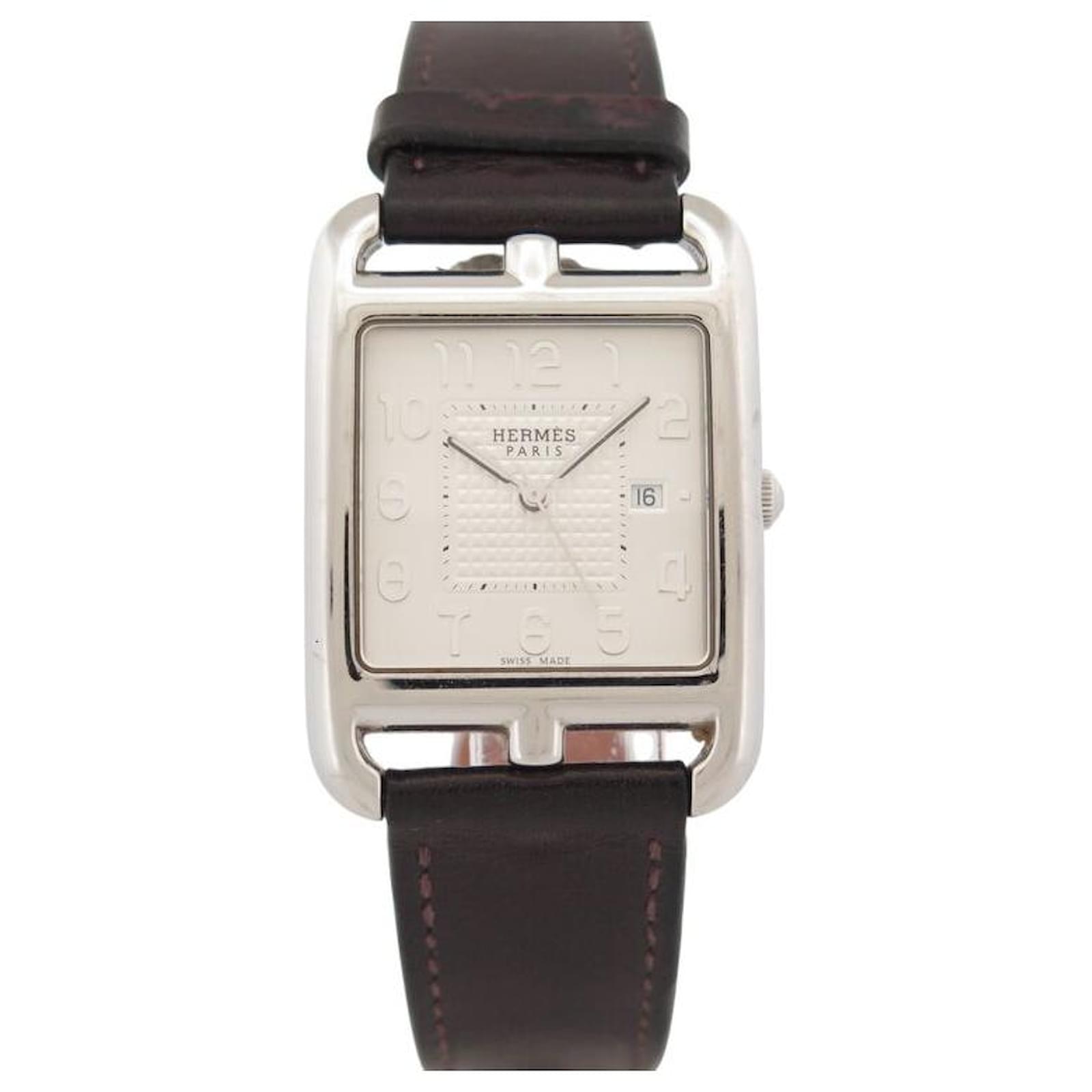 Hermès HERMES CAPE COD SIMPLE TOUR TGM CC2.710 40 MM QUARTZ +BOX WATCH ...