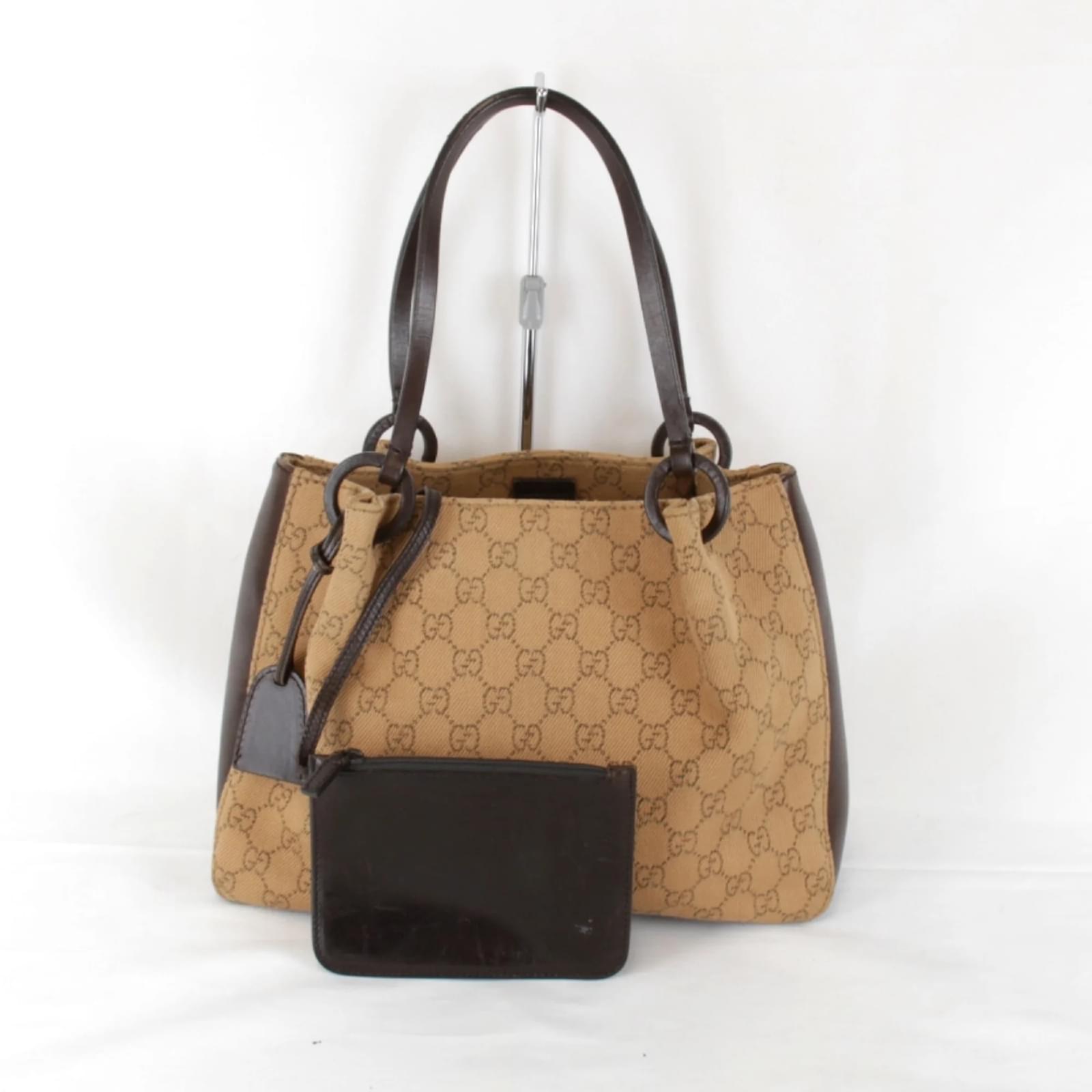 Gucci 101919 204991 Handbag Brown Cloth ref.JC2136084 (Sold) - Joli Closet
