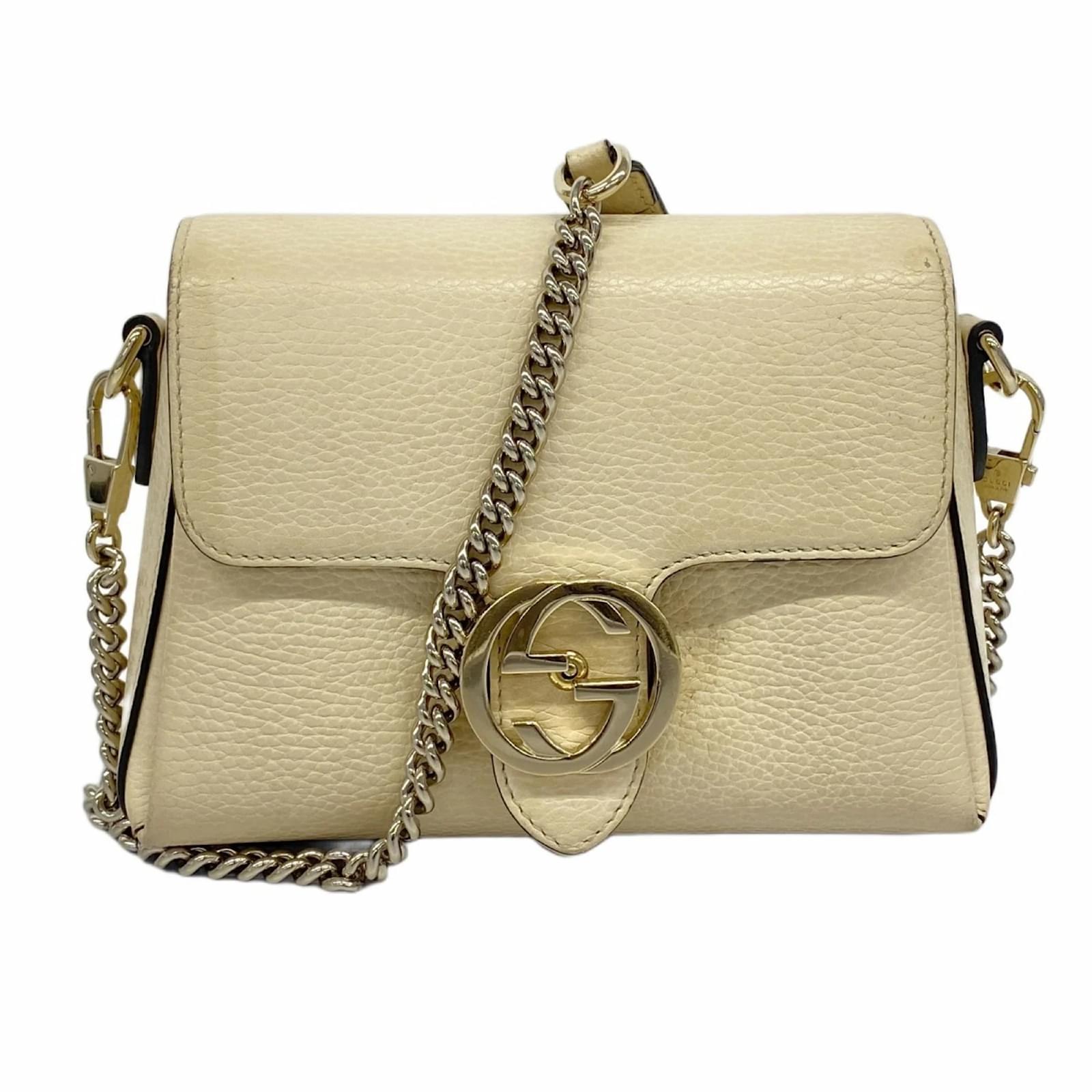 Gucci Beige Leather Shoulder Bag ref.2136742 - Joli Closet