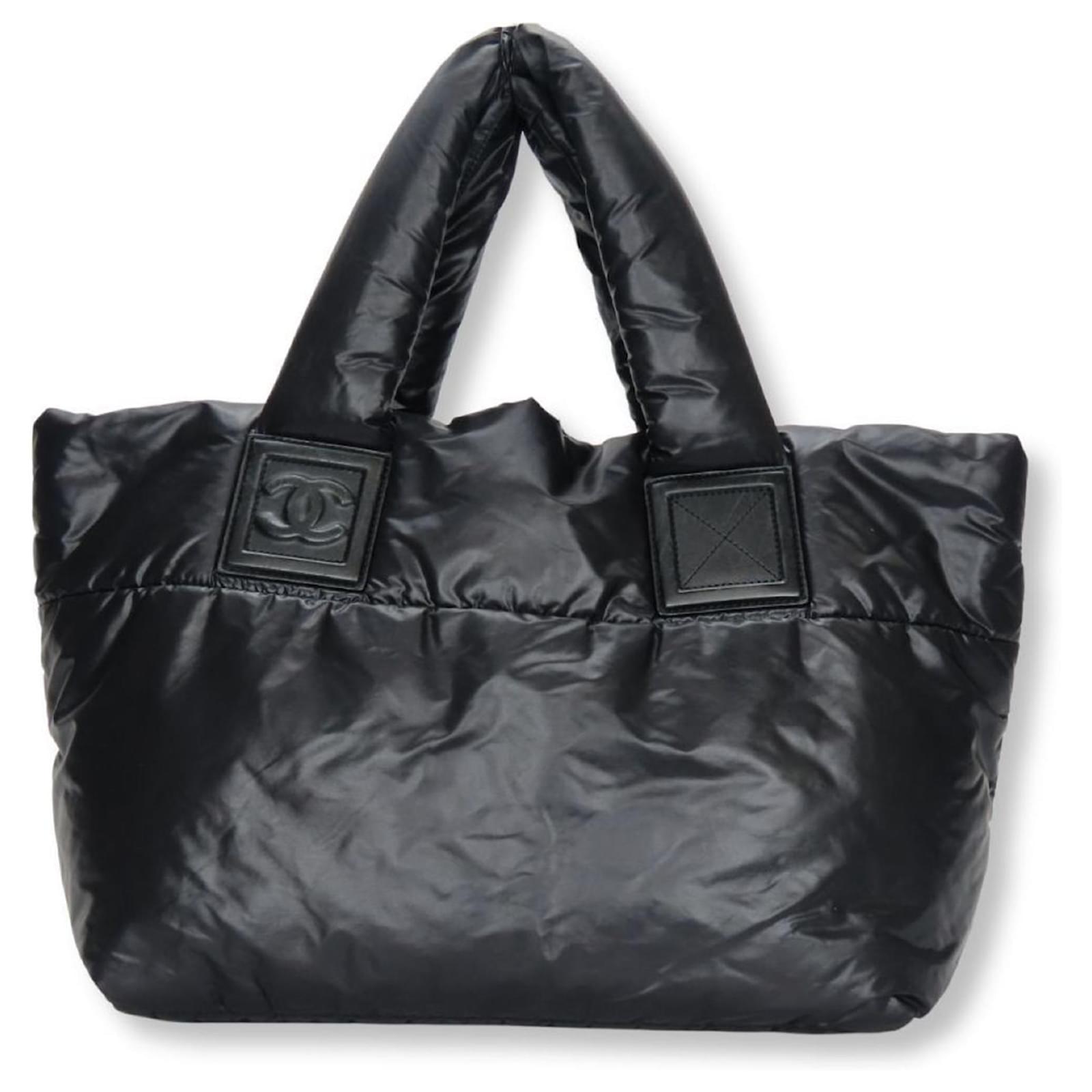 Chanel Tote Bag Coco Cocoon Black Leather Nylon ref.2138884 - Joli Closet