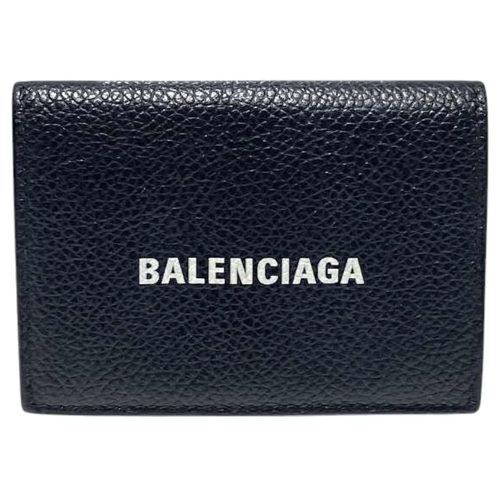 Balenciaga Compact Wallet 594312 Black Leather ref.2139754 - Joli Closet