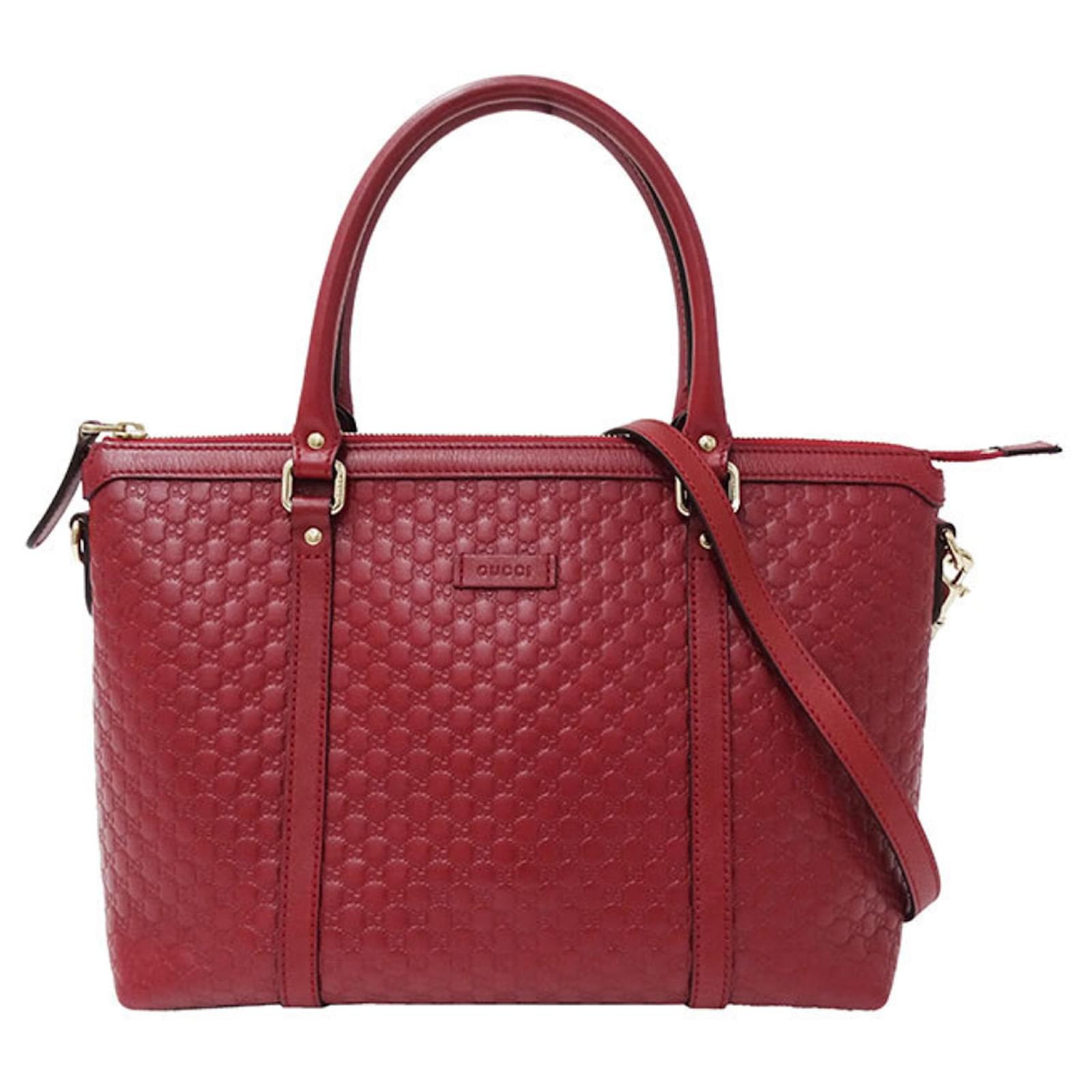 Gucci Red Leather Handbag ref.2139953 - Joli Closet