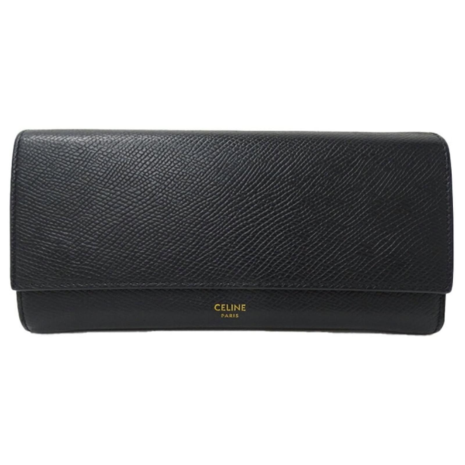 Céline Celine Women's Long Wallet in Black Leather ref.2139988 - Joli ...