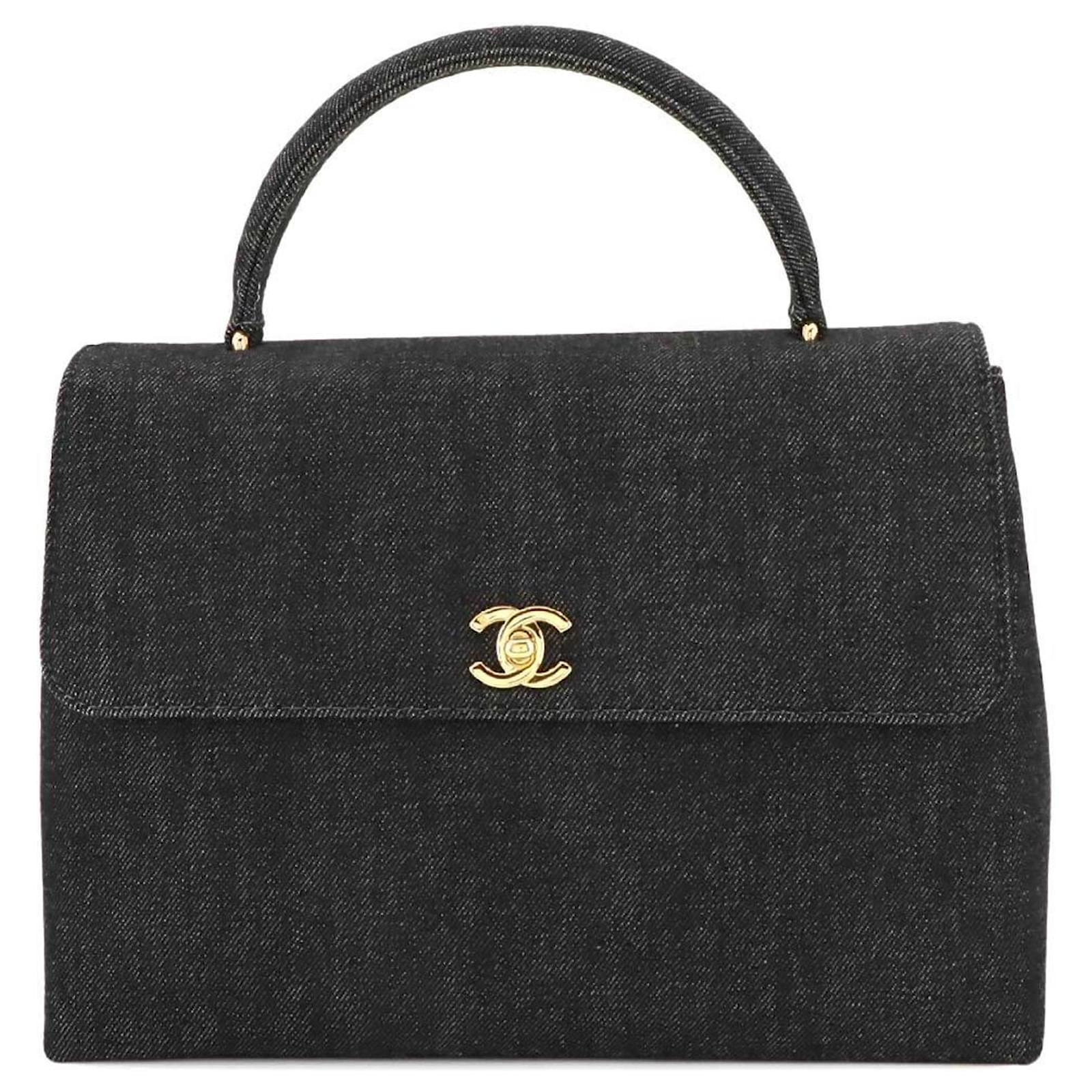 Chanel Black Denim Handbag ref.2142201 - Joli Closet