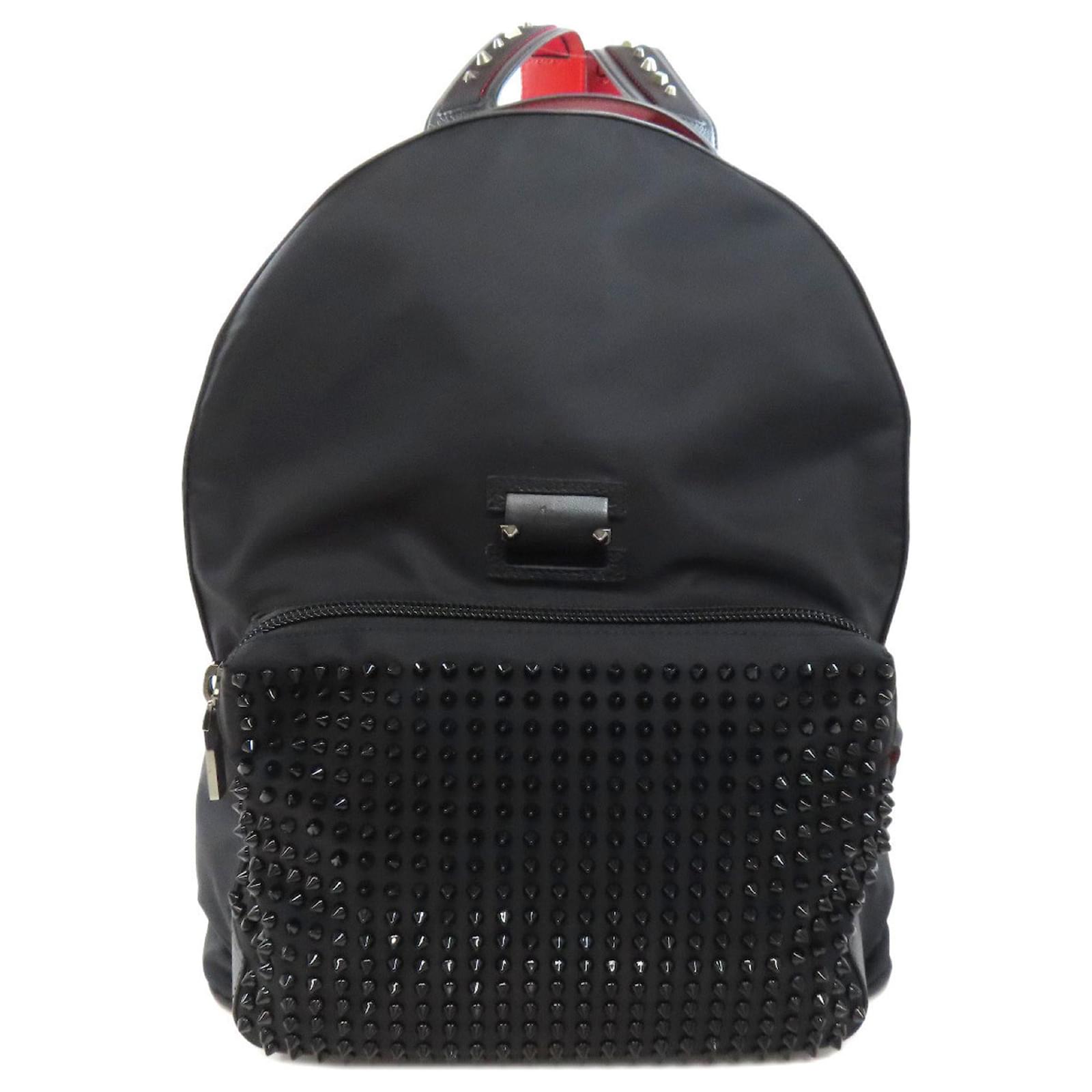 Christian Louboutin Studded Nylon Backpack Black ref.2144176 - Joli Closet