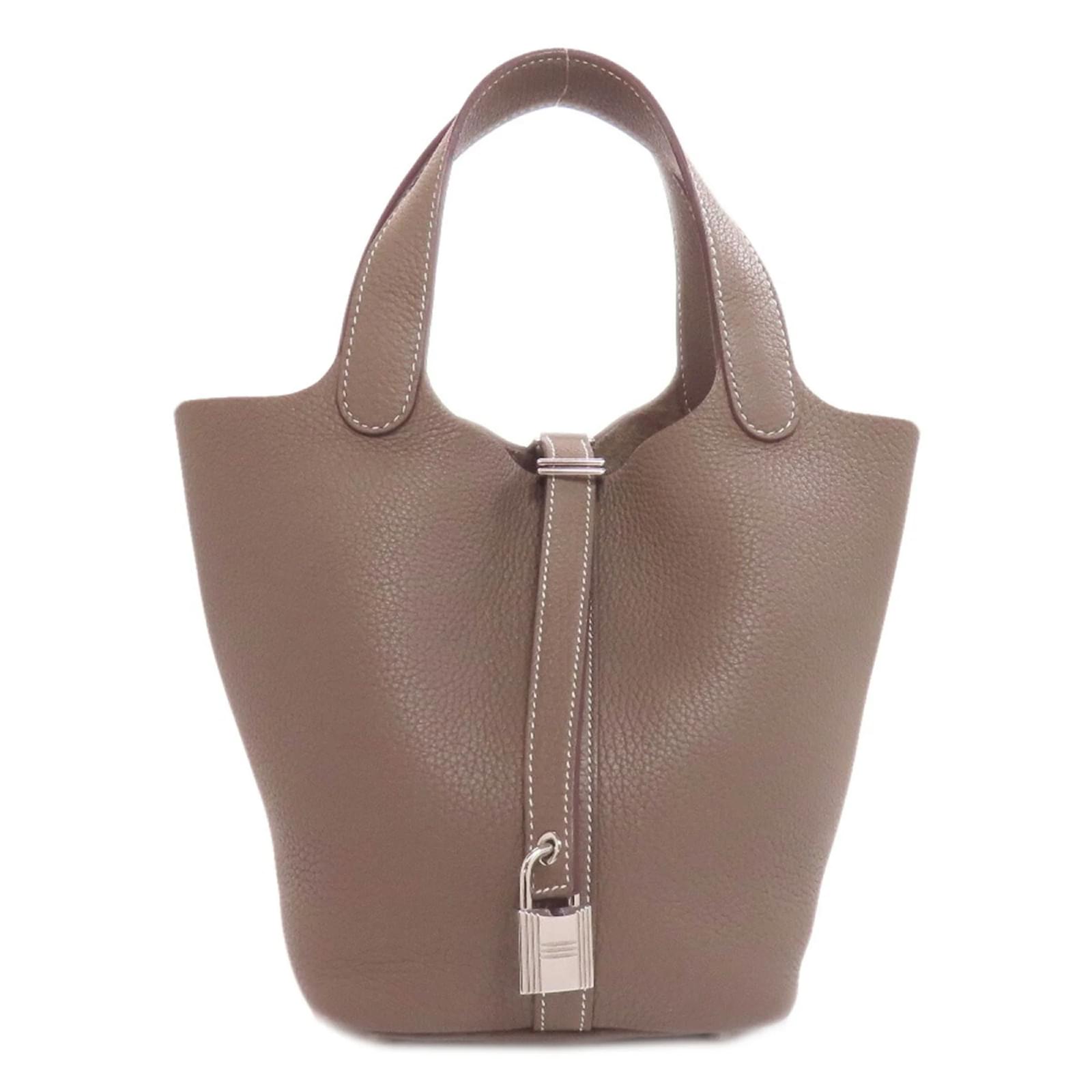 Hermès Hermes Picotin Lock PM Handbag Taupe ref.2144446 - Joli Closet