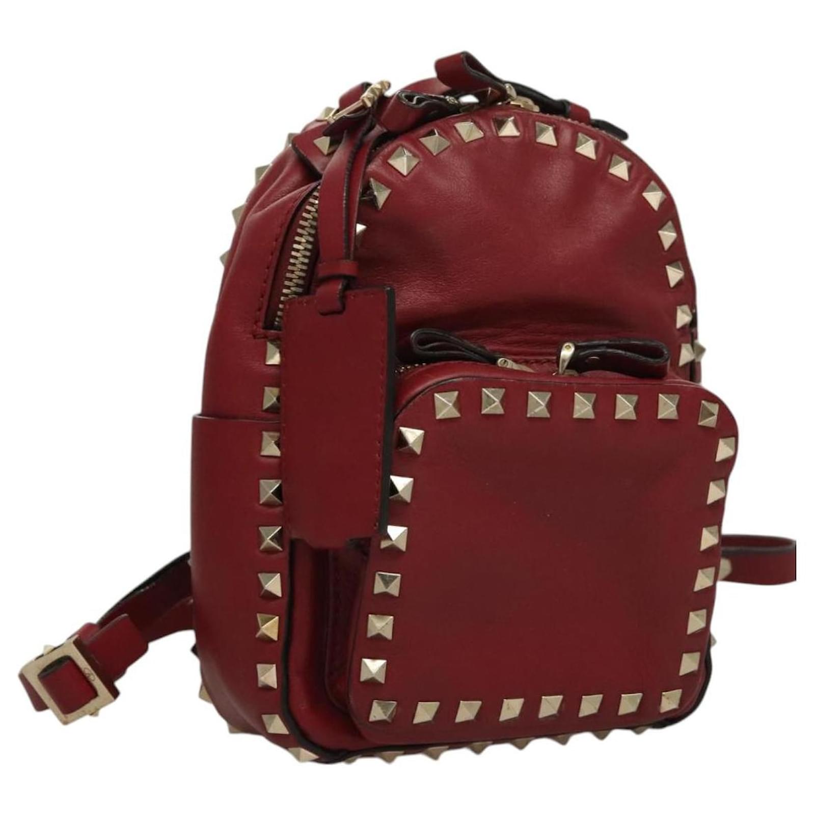 VALENTINO Backpack Leather Red Auth bs23660 ref.2144738 - Joli Closet