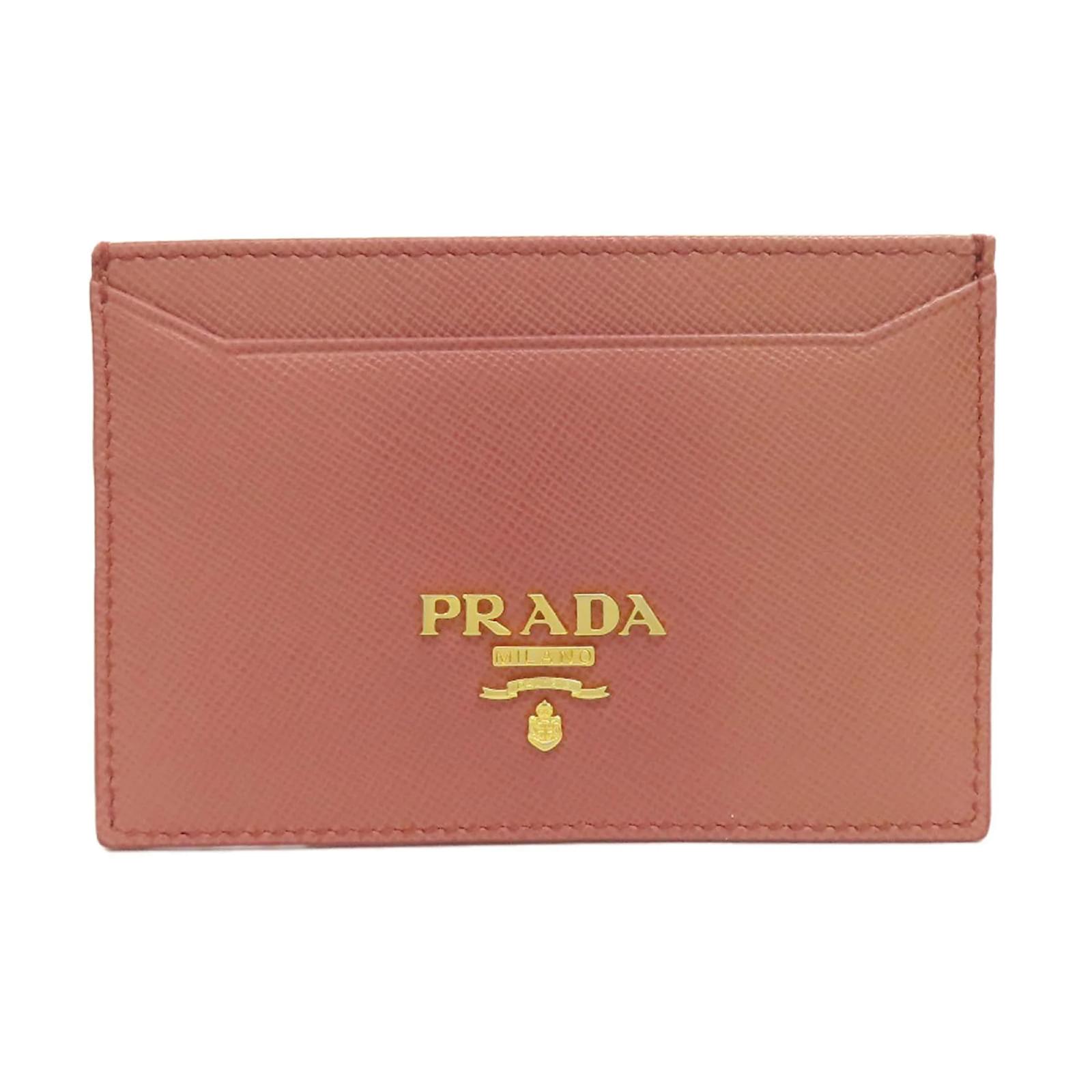 Prada Saffiano Leather Card Case Pink ref.2145139 - Joli Closet