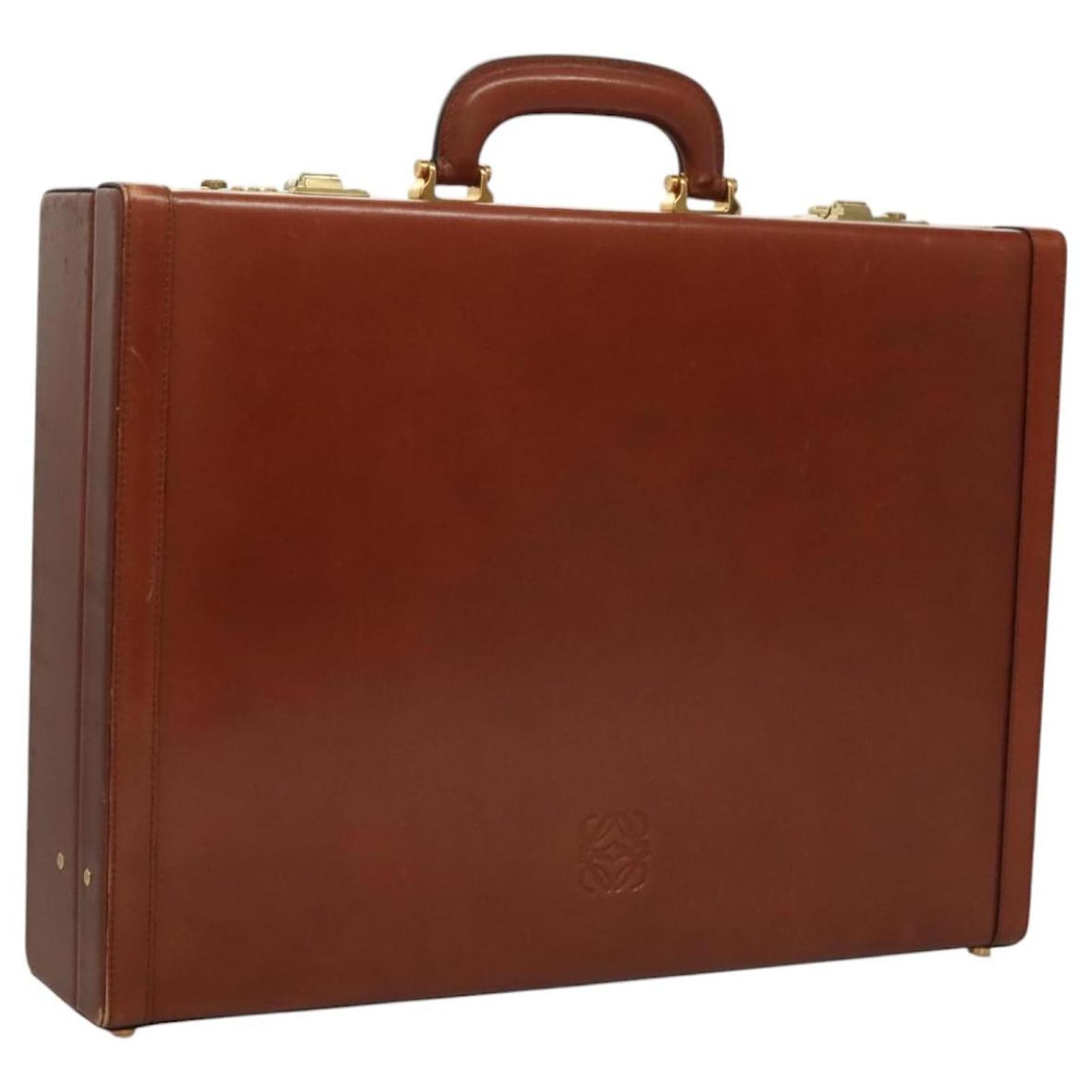 LOEWE Trunk Leather Brown Auth BD1177 ref.2147098 - Joli Closet