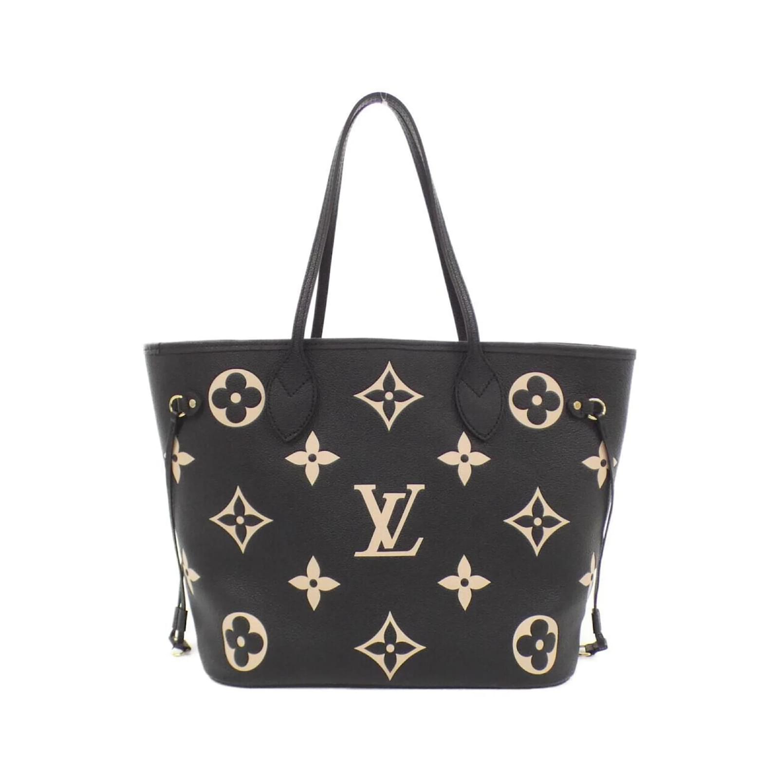 Louis Vuitton Bicolor Monogram Empreinte Neverfull MM Handbag Black ...