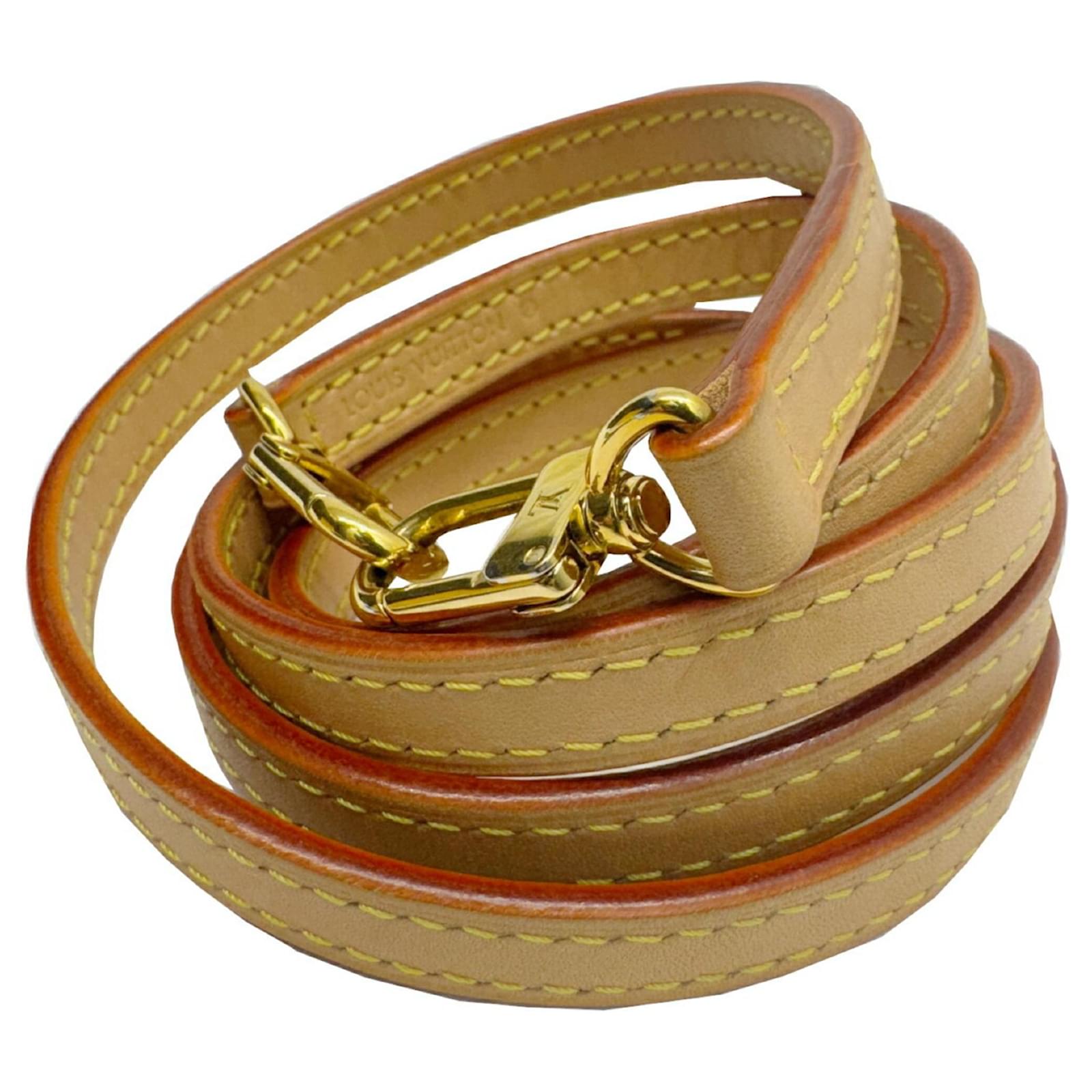 Louis Vuitton Shoulder Strap in Tanned Leather Beige ref.2151612 - Joli ...