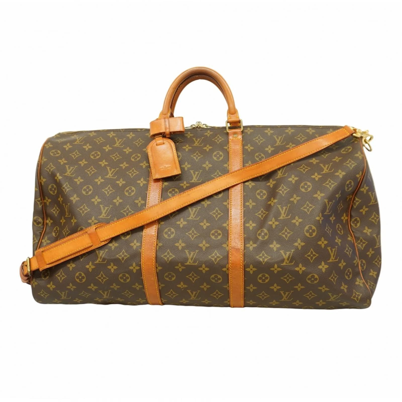 Louis Vuitton Boston Bag Monogram Keepall Bandouliere 60 Brown ref.2151683 - Joli Closet