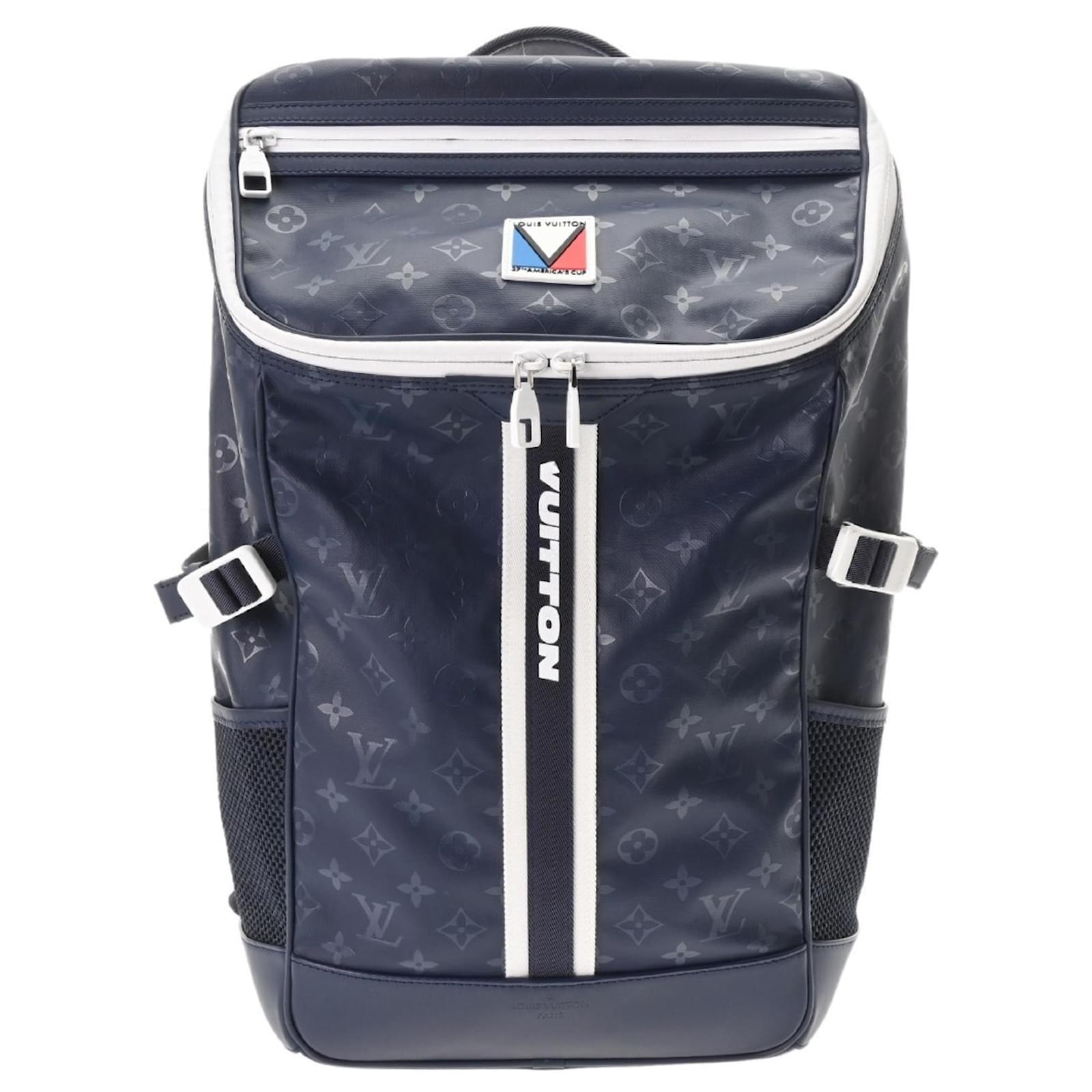 Louis Vuitton Monogram Storm Mountain Backpack Navy blue Leather ref ...