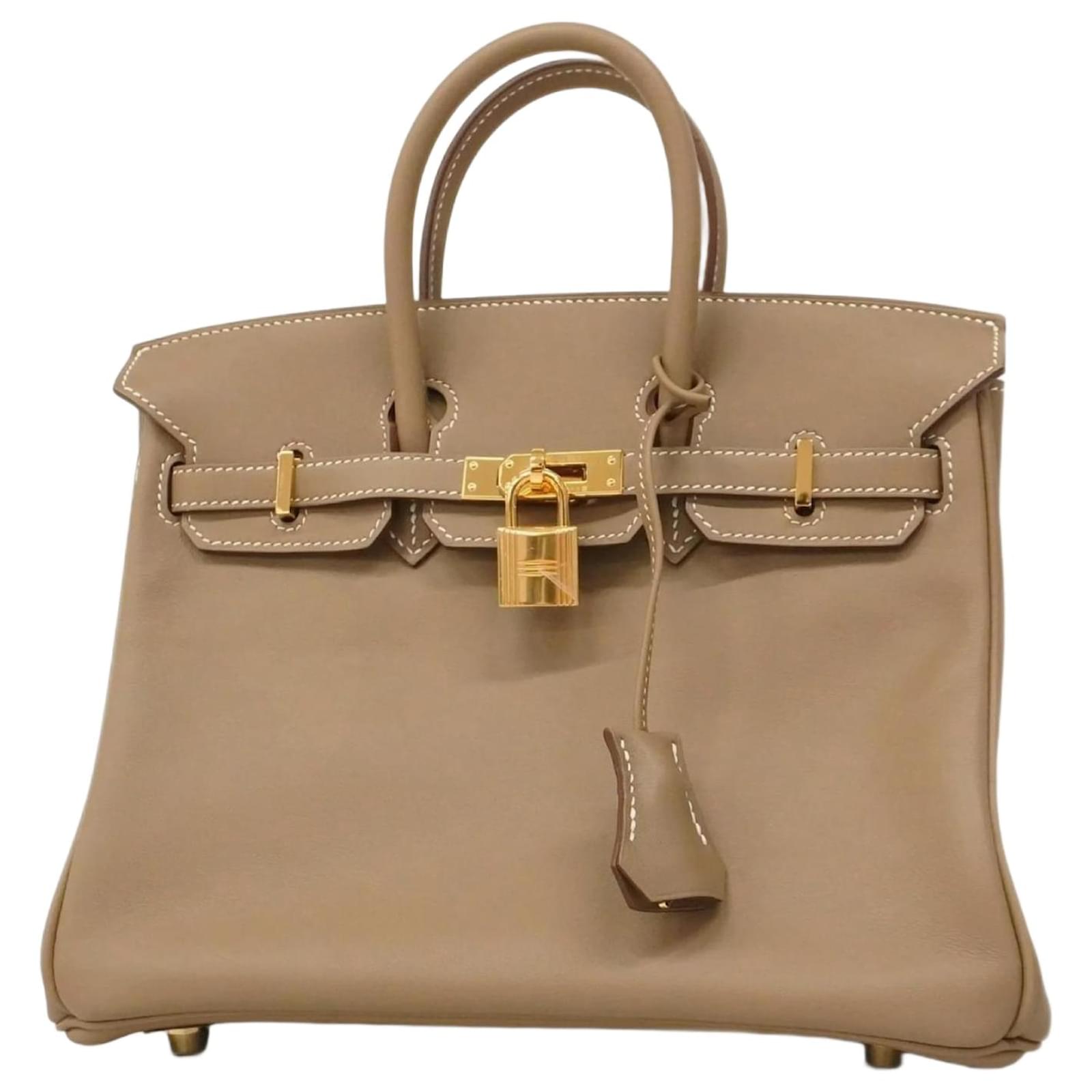 Hermès Hermes Birkin 25 Handbag in Etoupe Gray Taupe Leather ref.2154112 - Joli Closet