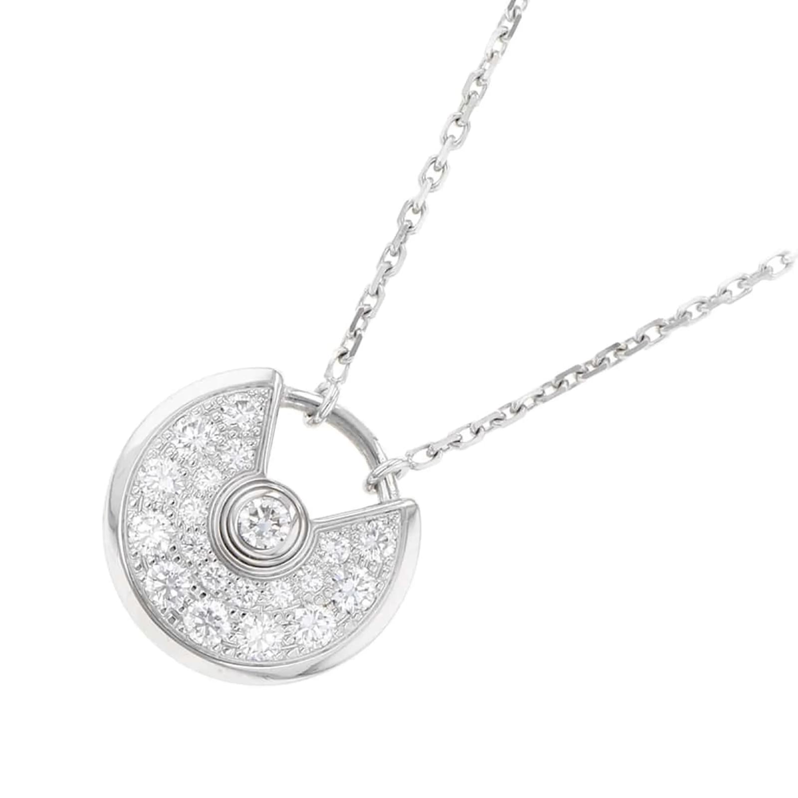 Cartier Amulette de Cartier XS Pavé Diamond Necklace ref.2155587 - Joli ...