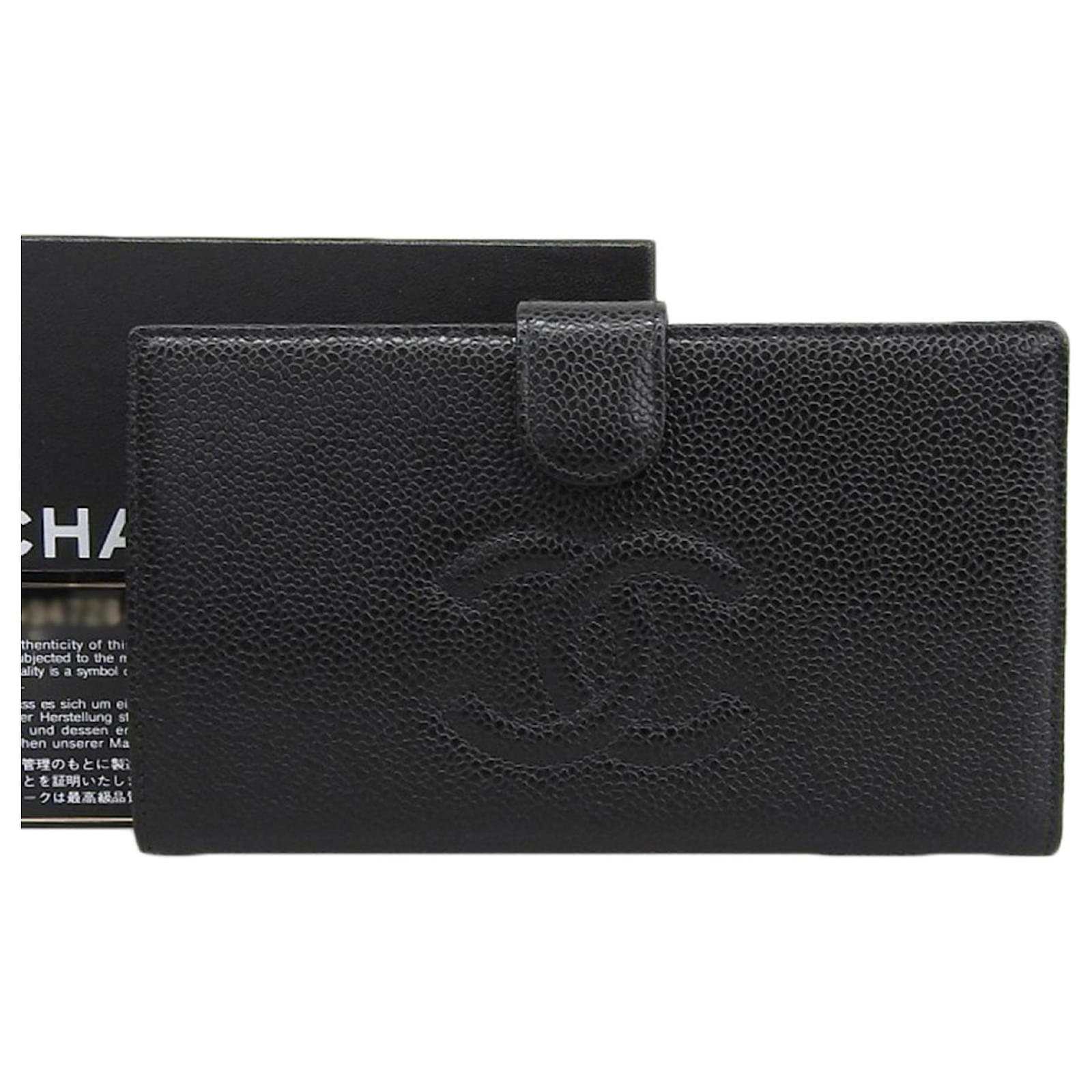 Chanel Coco Mark Long Wallet Black ref.2157688 - Joli Closet