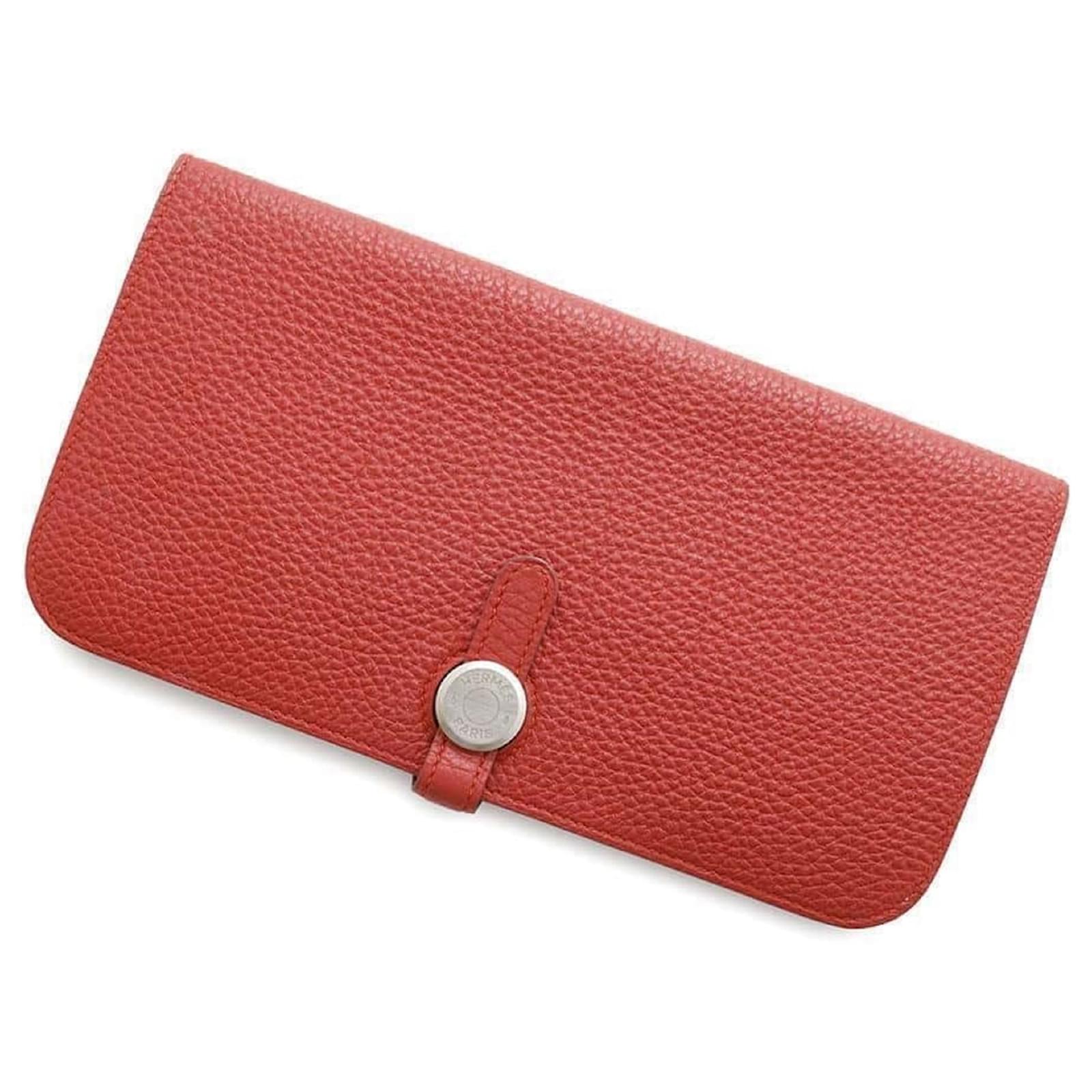 Hermès Hermes Long Wallet in Rouge Casaque Red Leather ref.2158490 ...