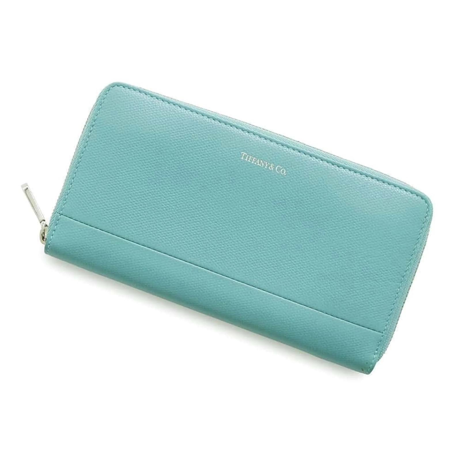 Tiffany & Co Tiffany Blue Leather Long Wallet ref.2158720 - Joli Closet