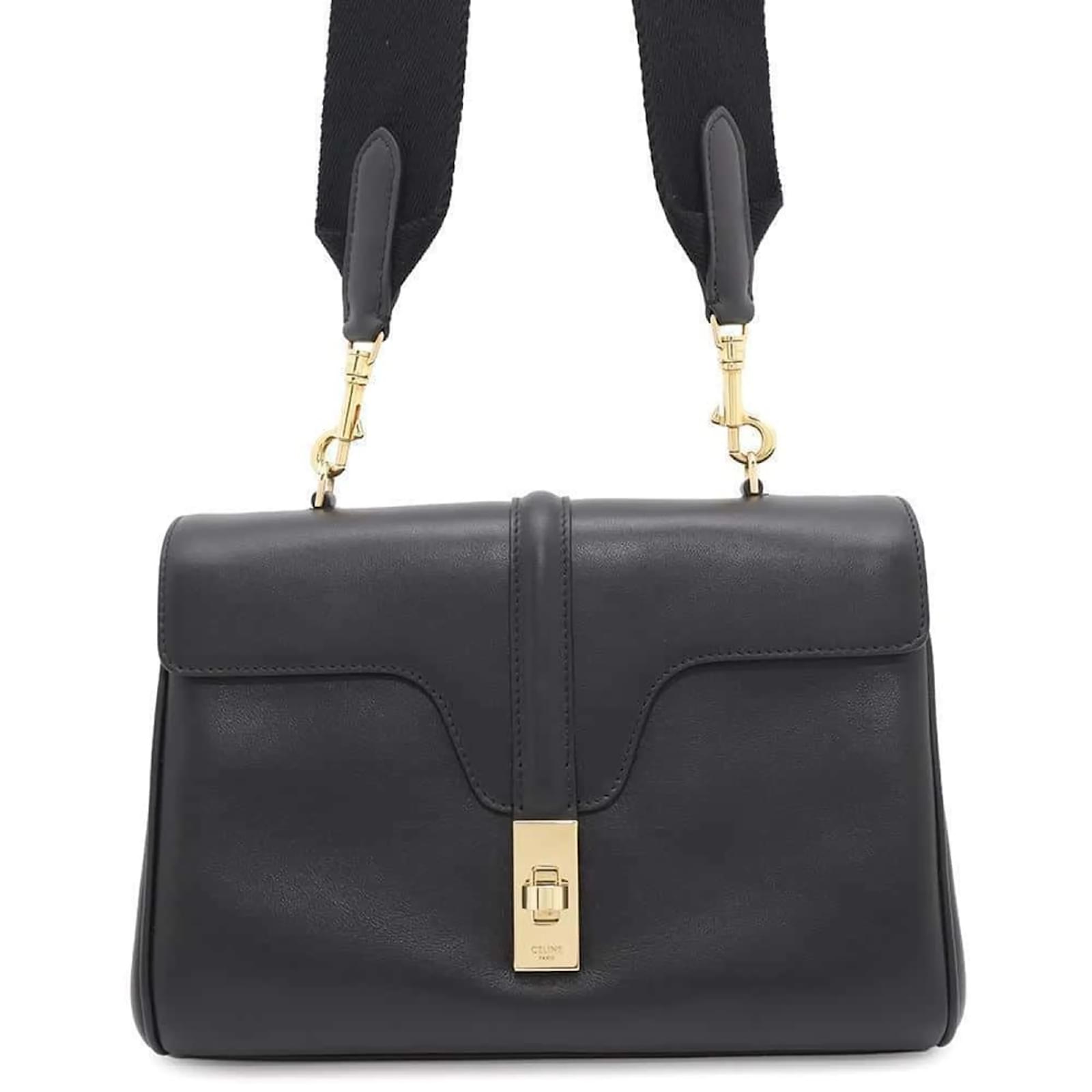 Céline Celine Black Leather Shoulder Bag ref.2159106 - Joli Closet
