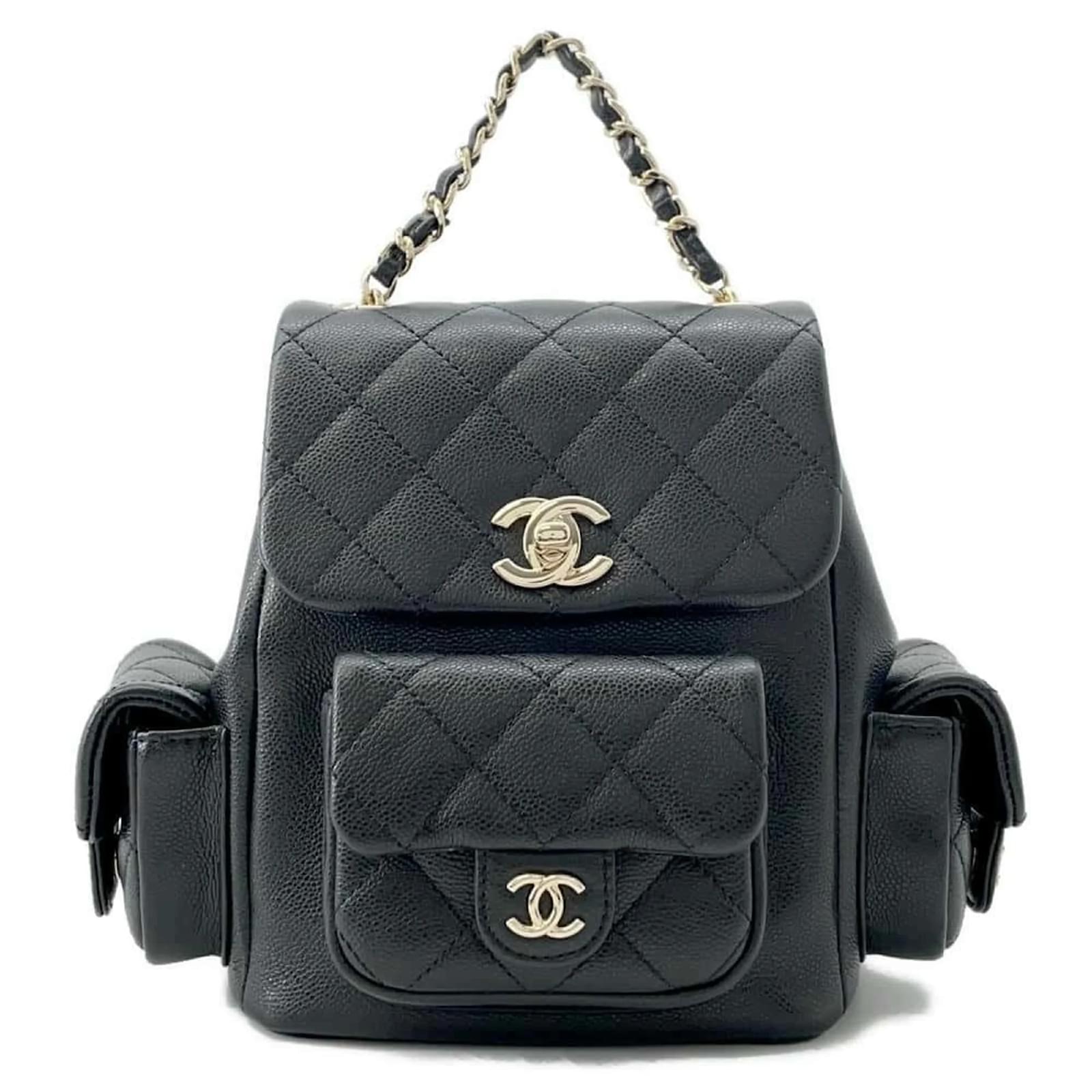 Chanel Matelasse Coco Mark Multi-Pocket Backpack Black ref.2159118 - Joli Closet