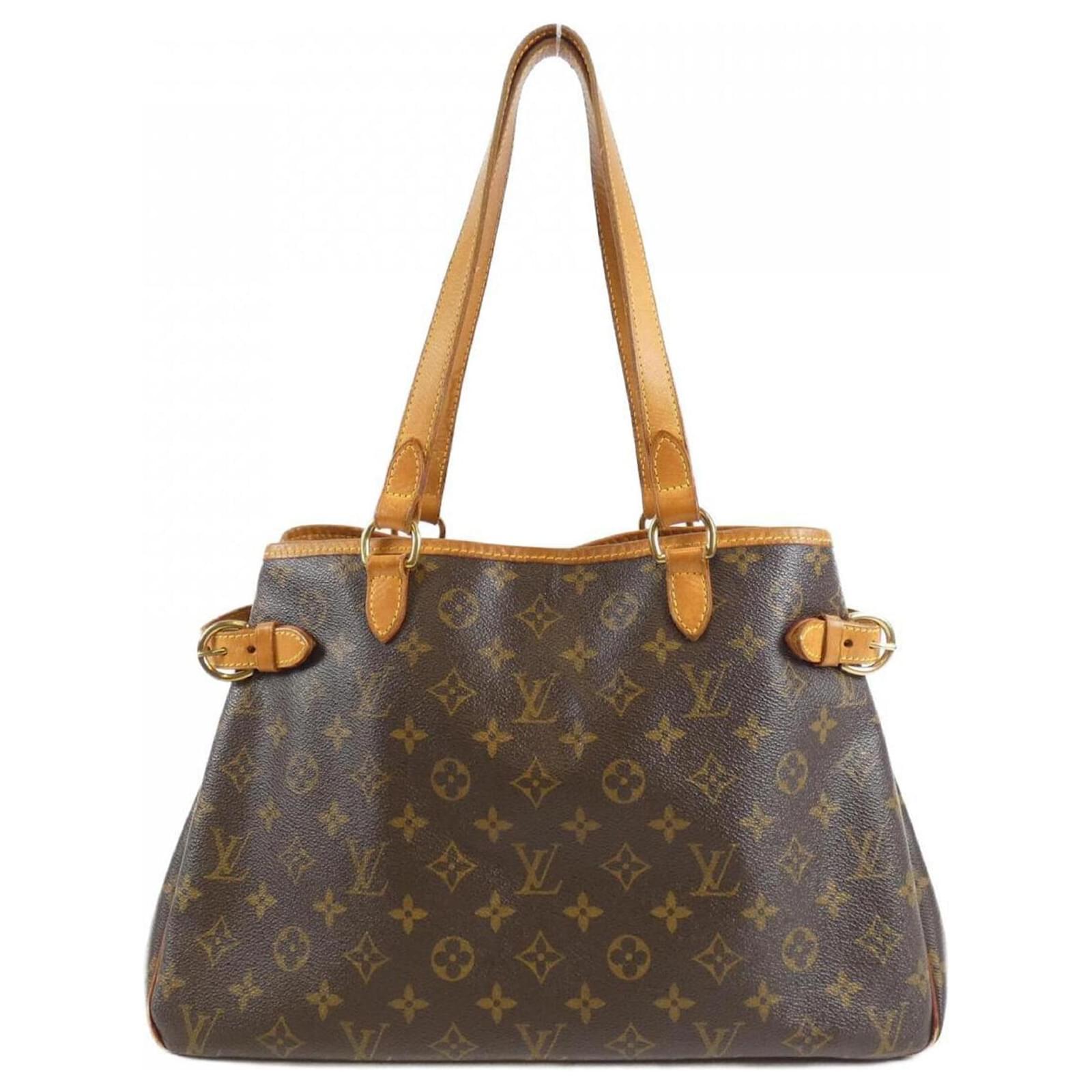 Louis Vuitton Monogram Batignolles Horizontal Handbag Brown Cloth ref ...