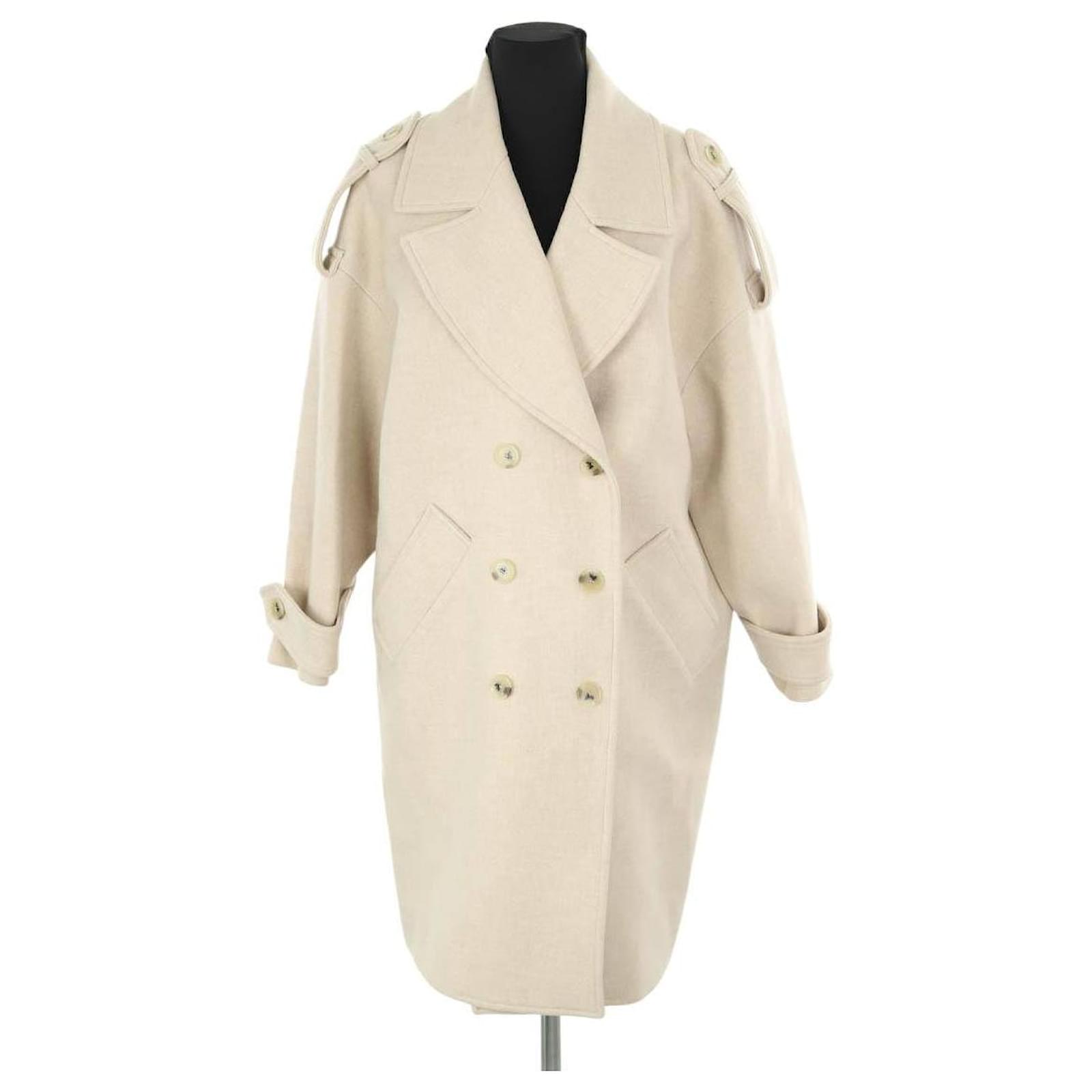 Bash Beige wool coat ref.2172568 - Joli Closet