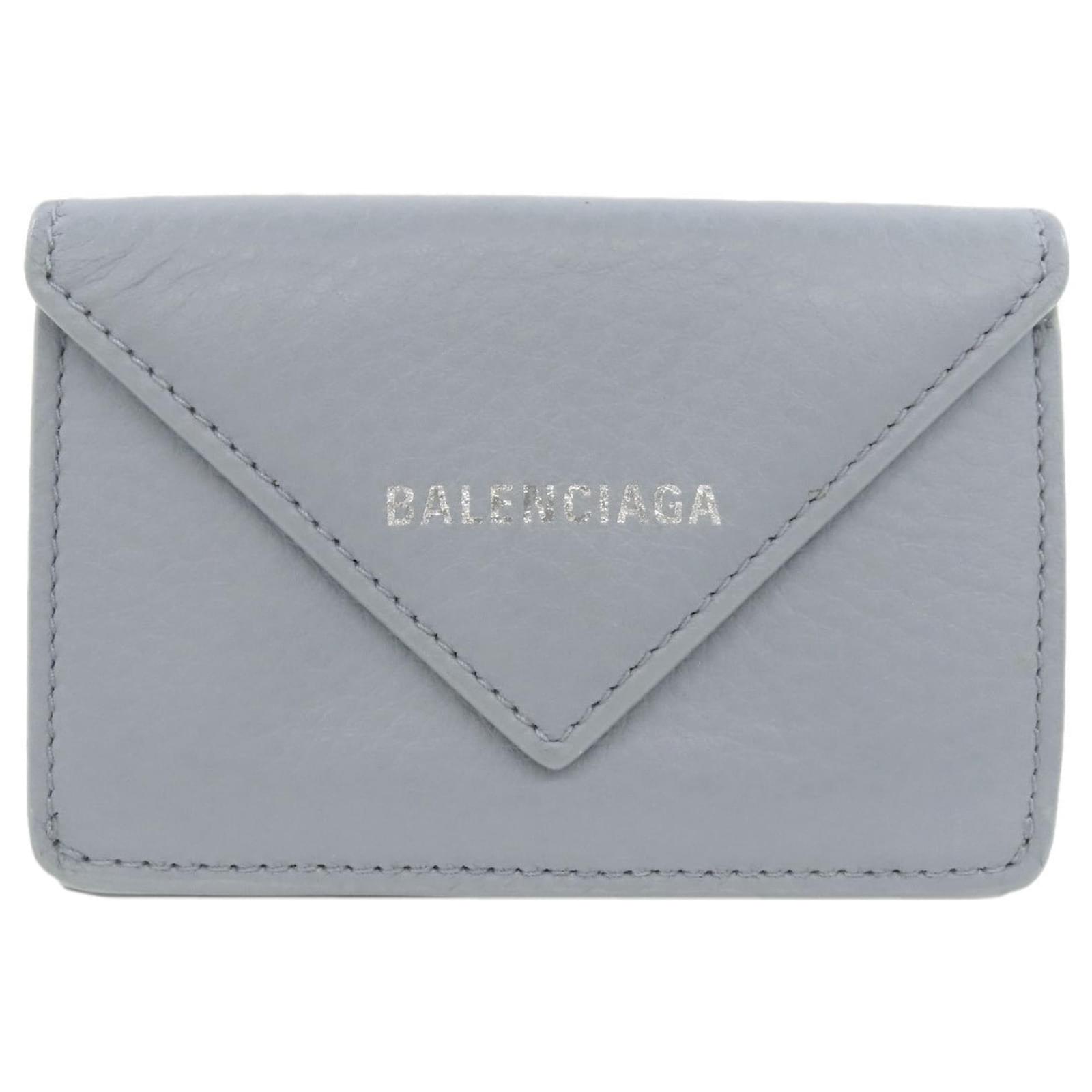 Everyday Balenciaga Light Blue Bi-Fold Leather Wallet ref.2174078 ...