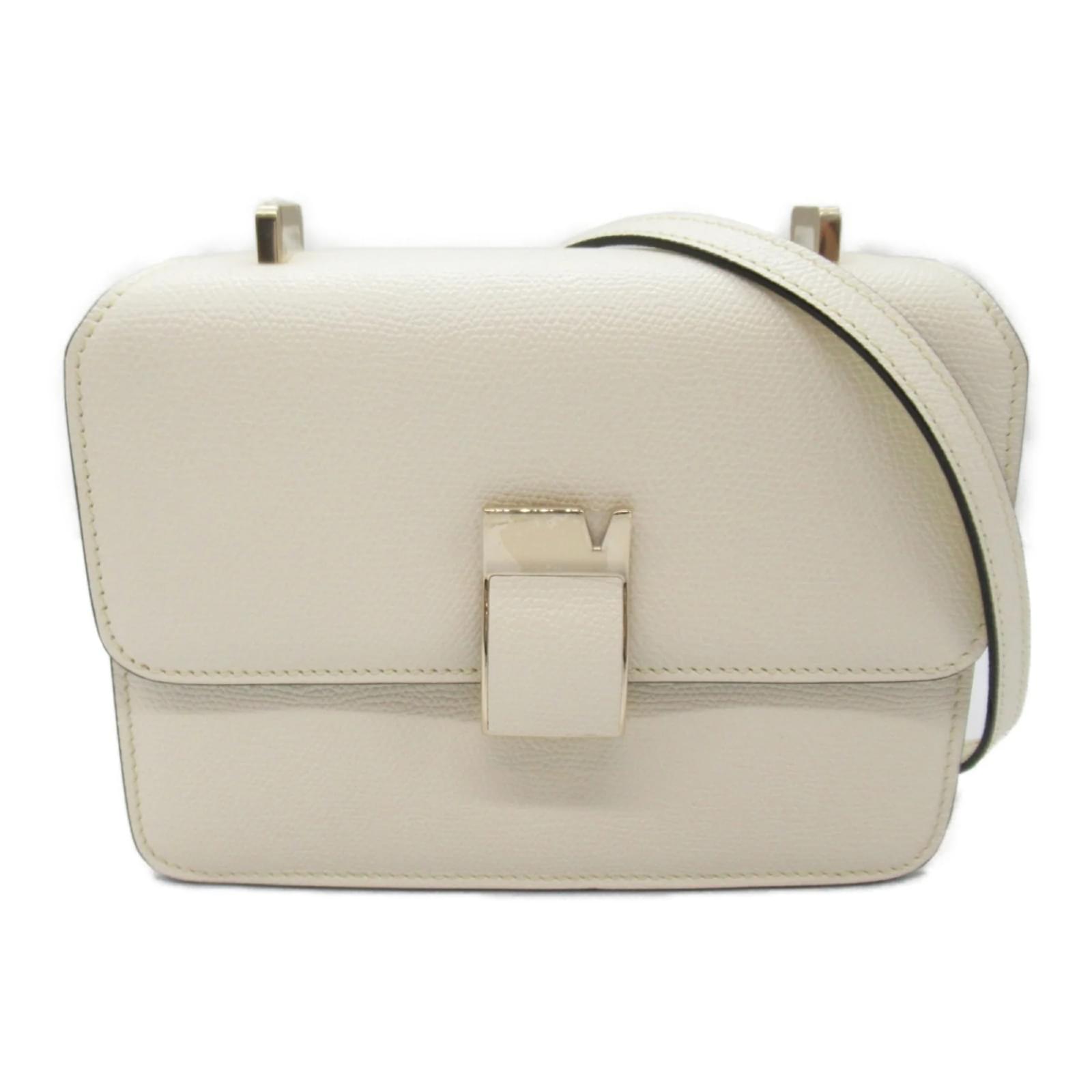 Valextra White Leather Shoulder Bag ref.2175703 - Joli Closet